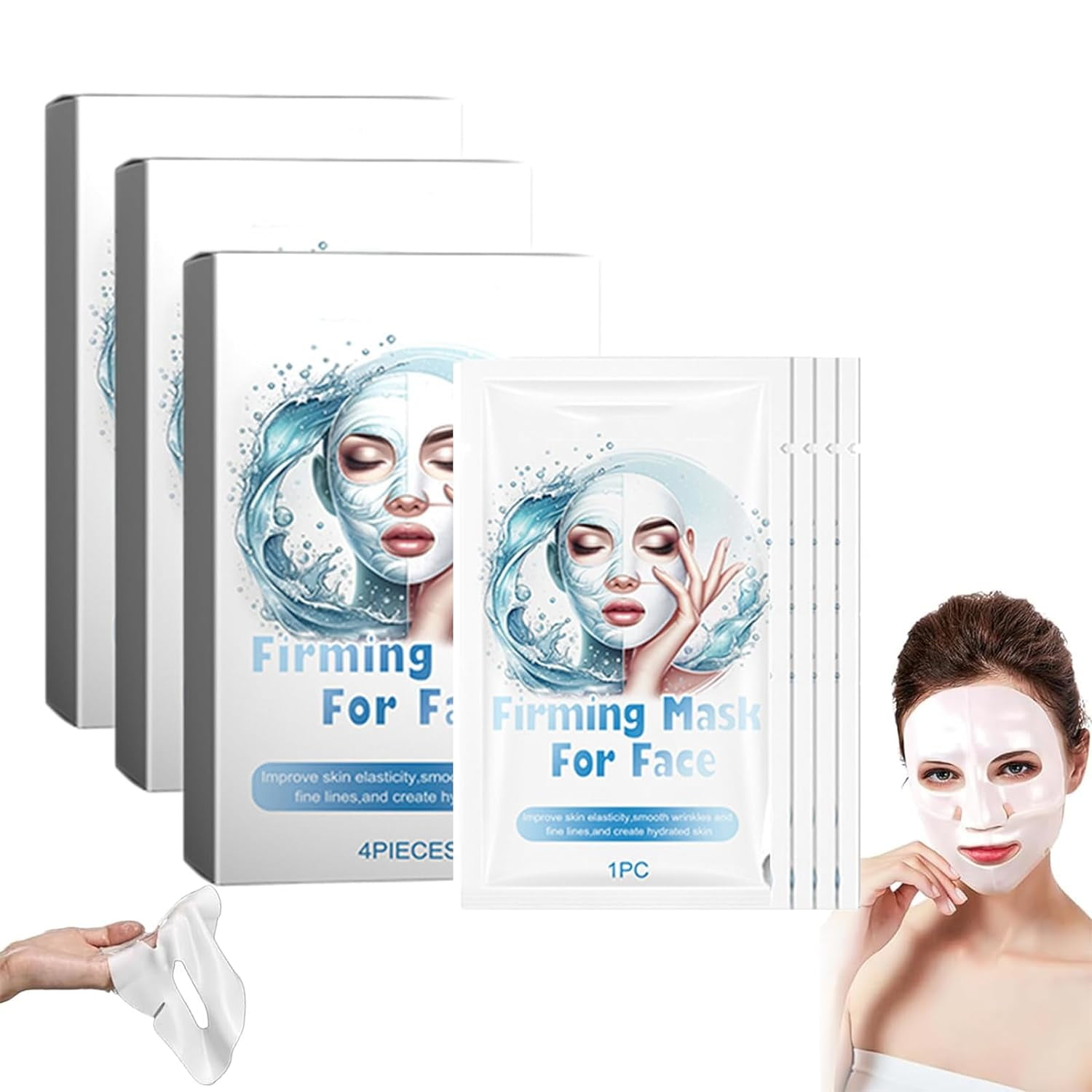 LDIHAO Sungboon Collagen Mask, Skynpure Pure Collagen Films Hydrating ...