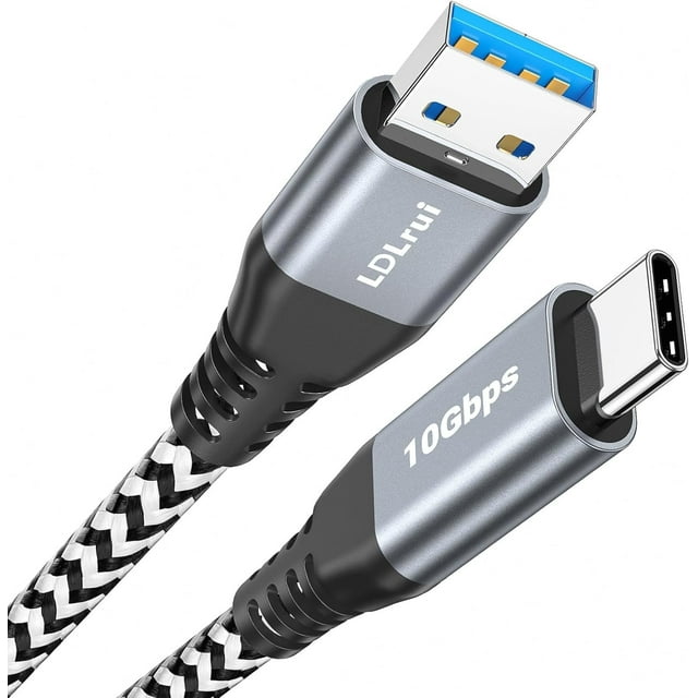 LDLrui 3 Ft USB C to USB Cable, USB 3.2 Gen2 Type A to Type C, 3.1A ...