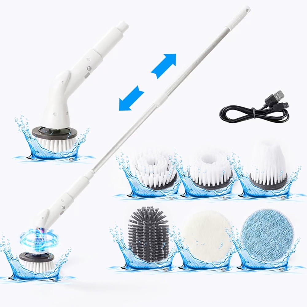 LDNIO Electric Spin Scrubber Bathroom Cordless Shower Scrubber for ...