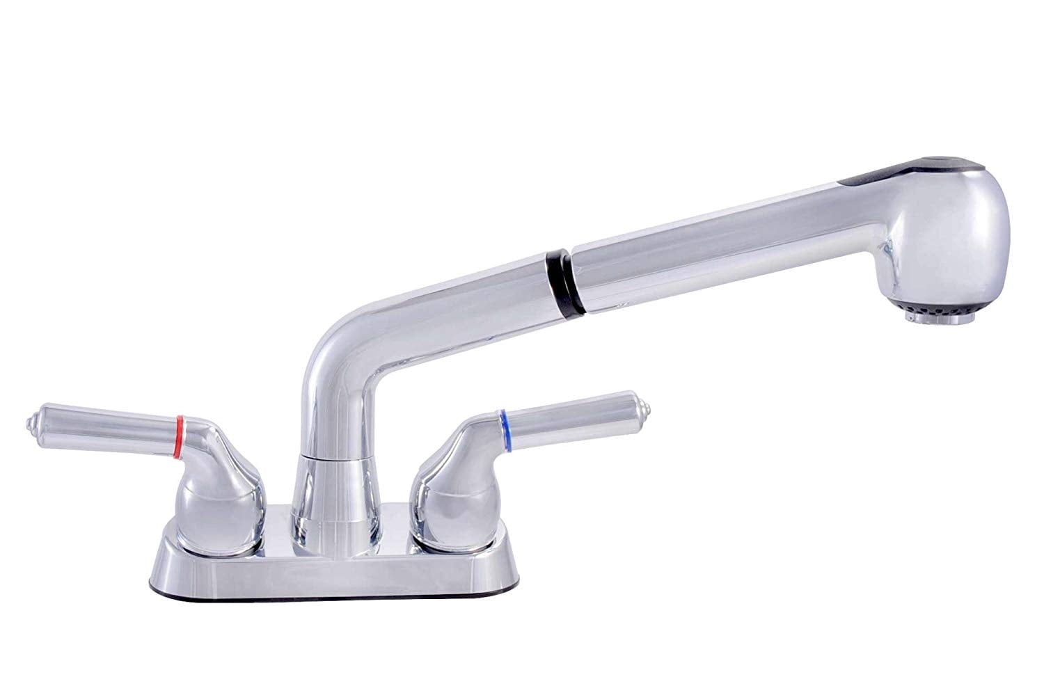 LDR 012-52445CP Laundry Faucet with 2-Handles & Pull-Out Spout, Chrome ...