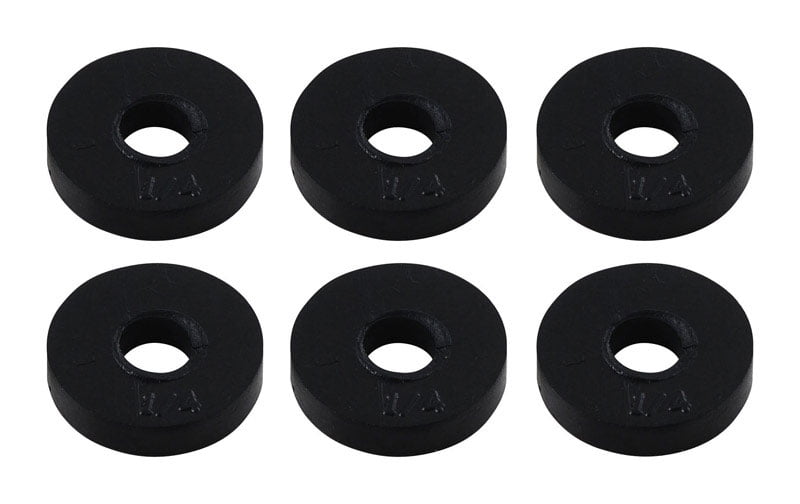 LDR 1/4R in. Dia. Rubber Flat Bibb Washer 6 pk - Walmart.com