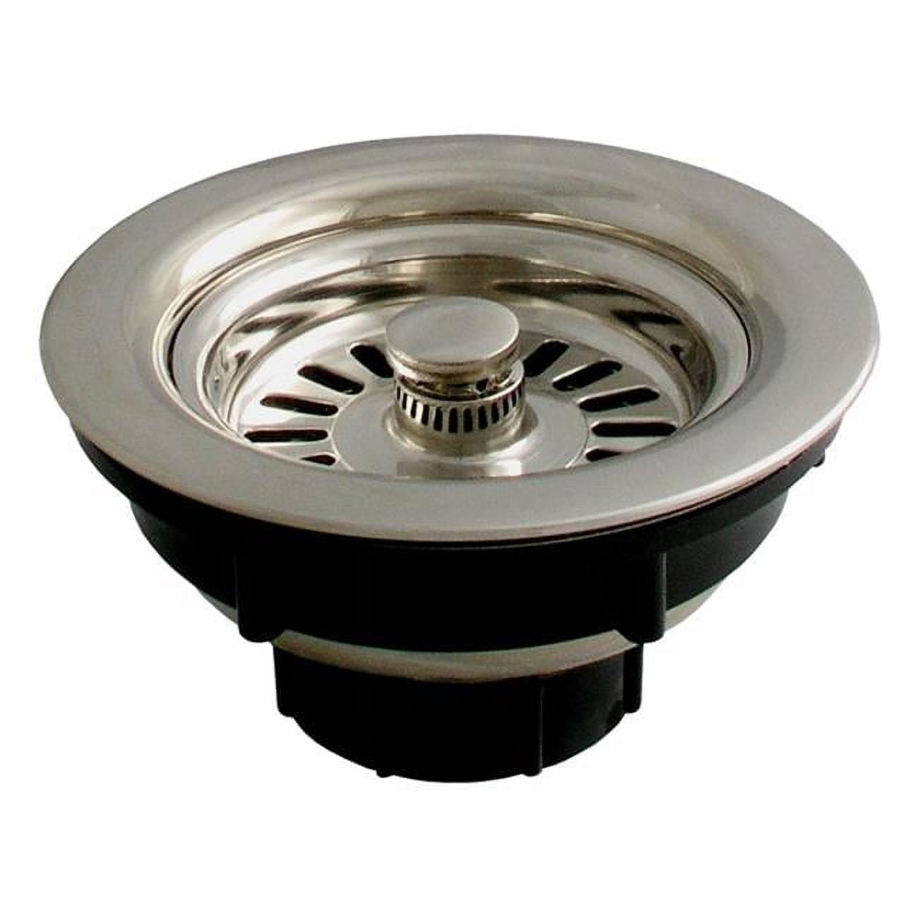 LDR 501 1450SS Stainless Steel Finish Plastic Sink Strainer 3-1/2 Dia ...