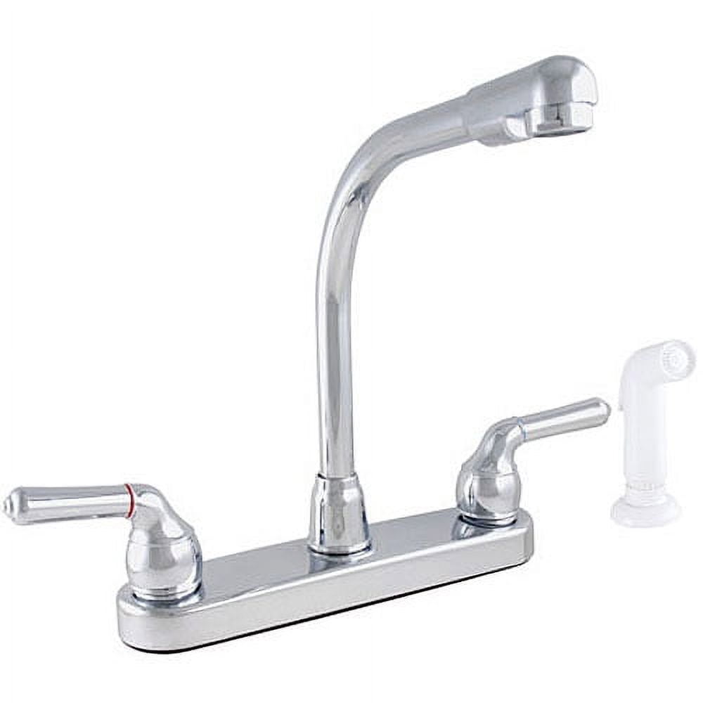 LDR 952 33425CP High Rise Kitchen Faucet with Spray - Walmart.com
