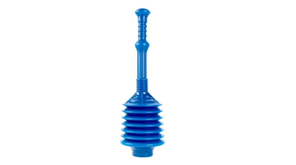 LDR Industies 512 P3514 Blue-Colored Plastic Bellows Toilet Plunger ...