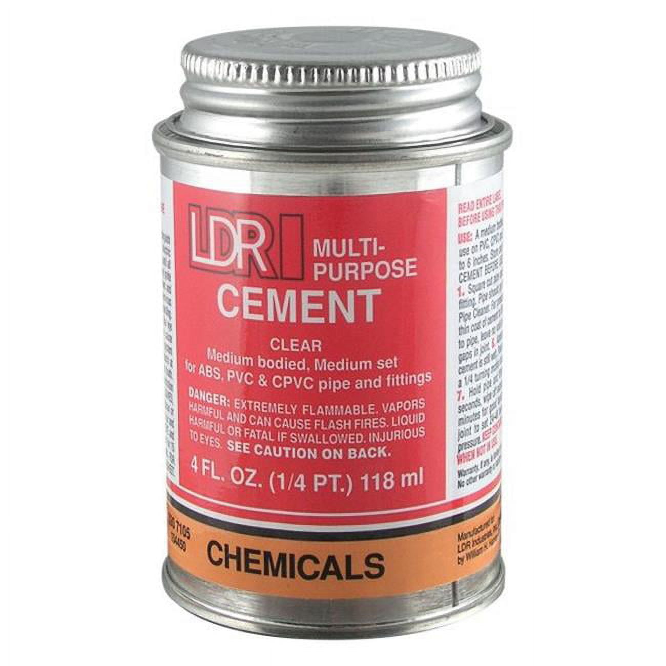 LDR Industries 090 7105 0.25 PT 3 Way Multi-Purpose Cement - Clear ...