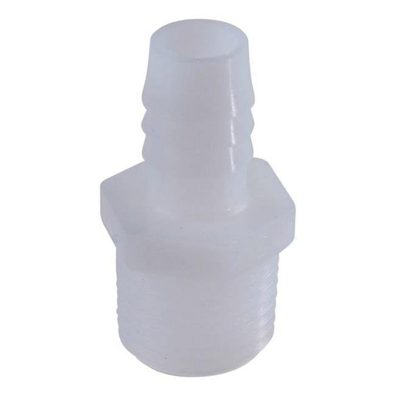 LDR Industries 517 MA-1238 Nylon Male Adapter 1/2 inch x 3/8 inch White ...