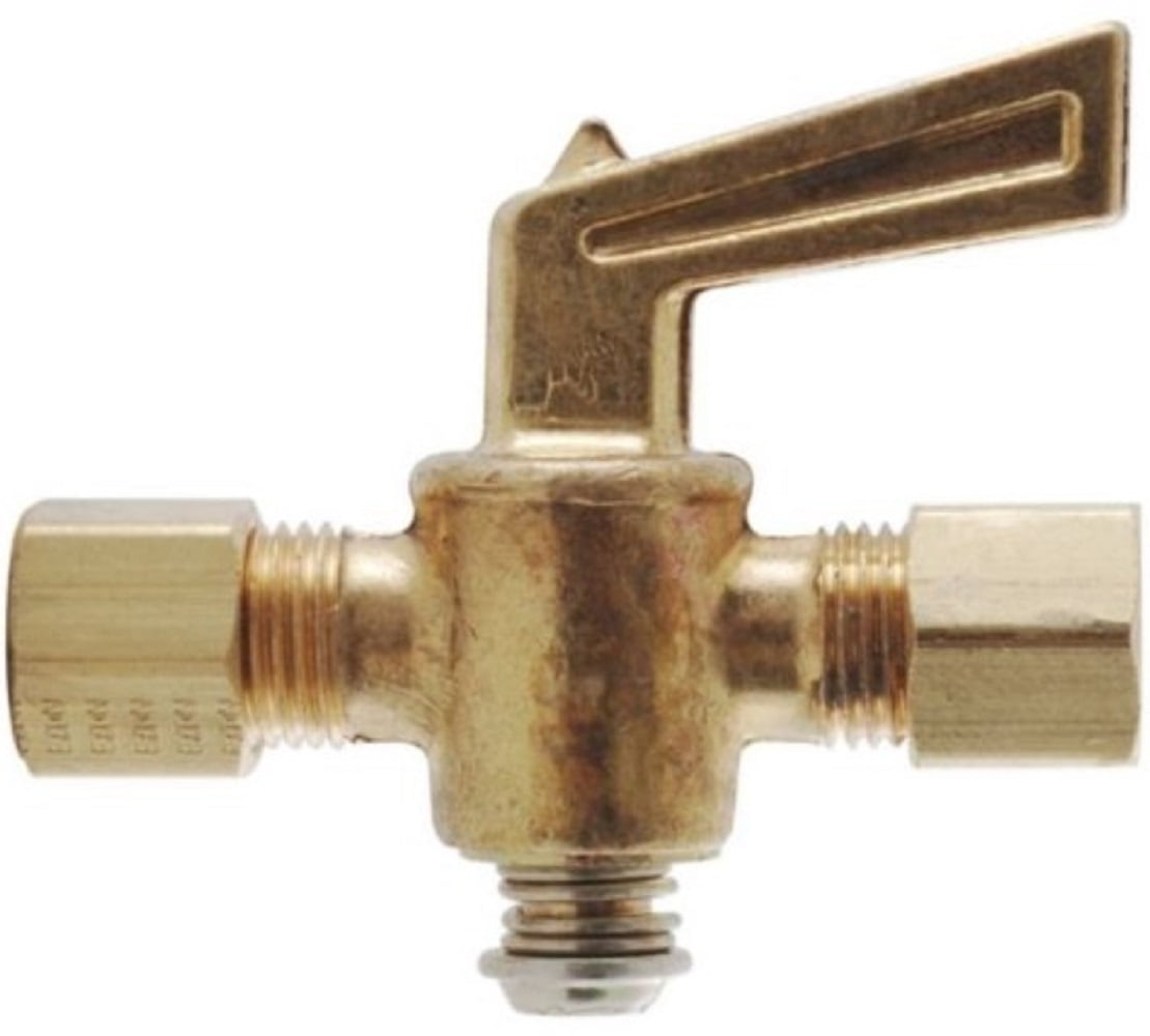 LDR Industries 508 156-4 Compression Shut-Off Valve 1/4 inch Brass ...