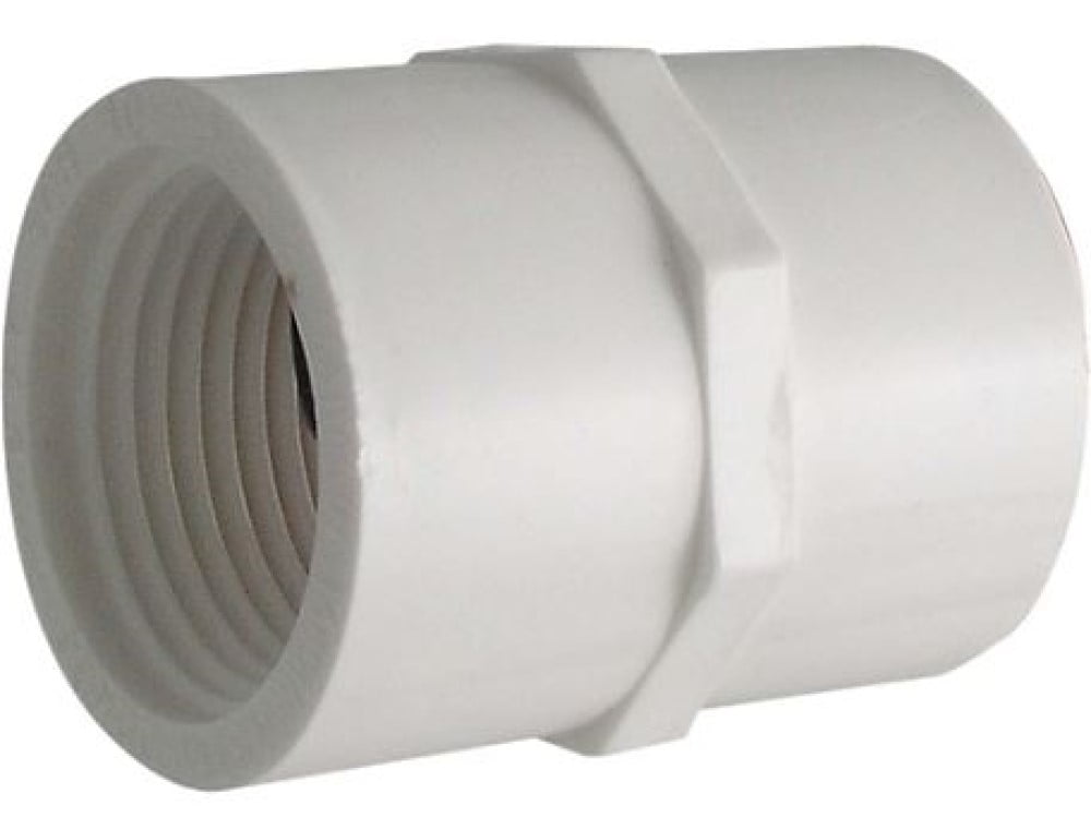 LDR Industries FP4 FA-114 PVC Slip x FIP Female Adapter White, 1-1/4 ...