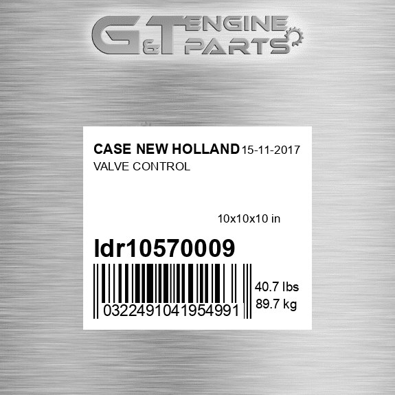 LDR10570009 VALVE CONTROL fits CASE NEW HOLLAND (New OEM) - Walmart.com