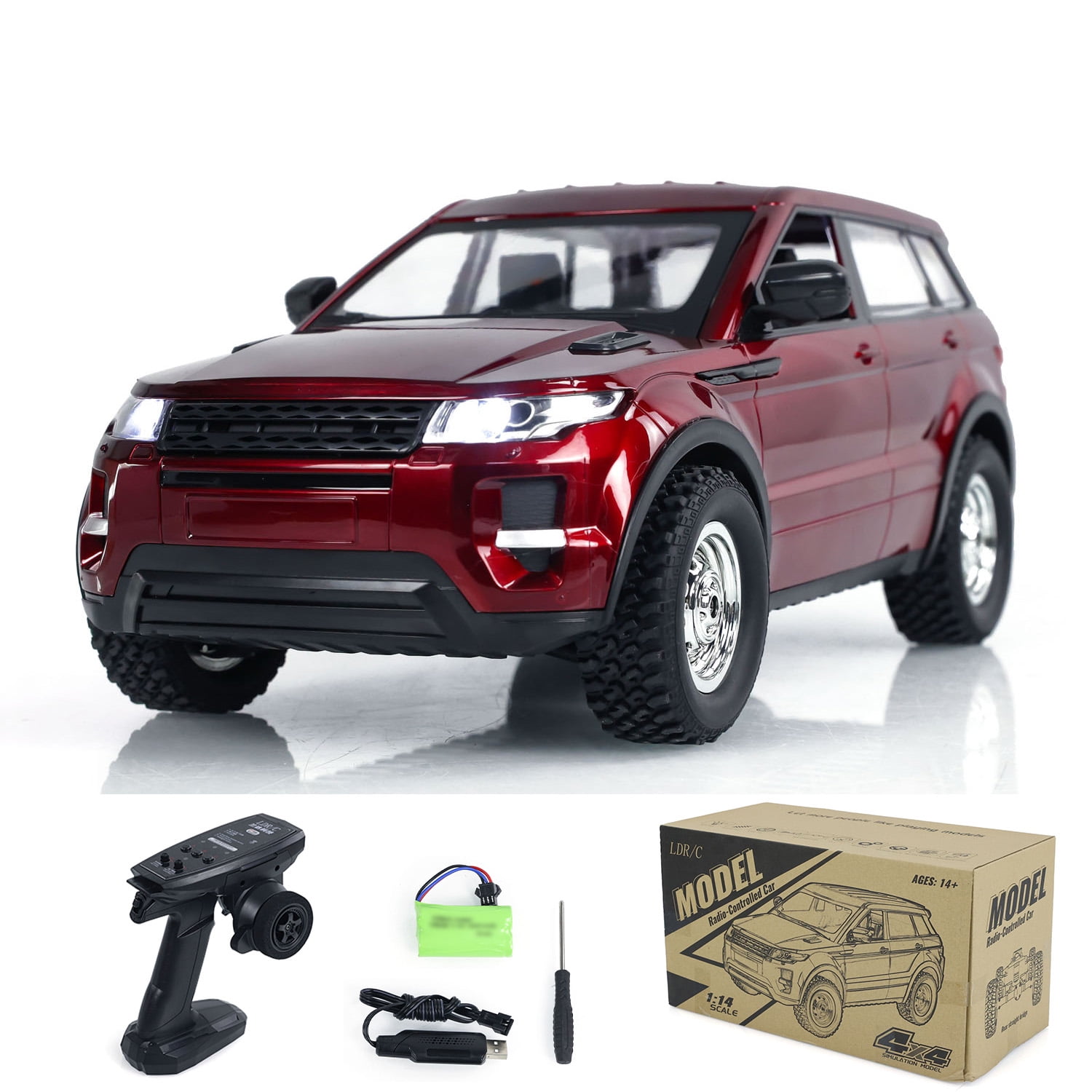 LDRC 4x4 1/14 RC Crawler Car 4WD Radio Control Off-road Vehicles Model ...
