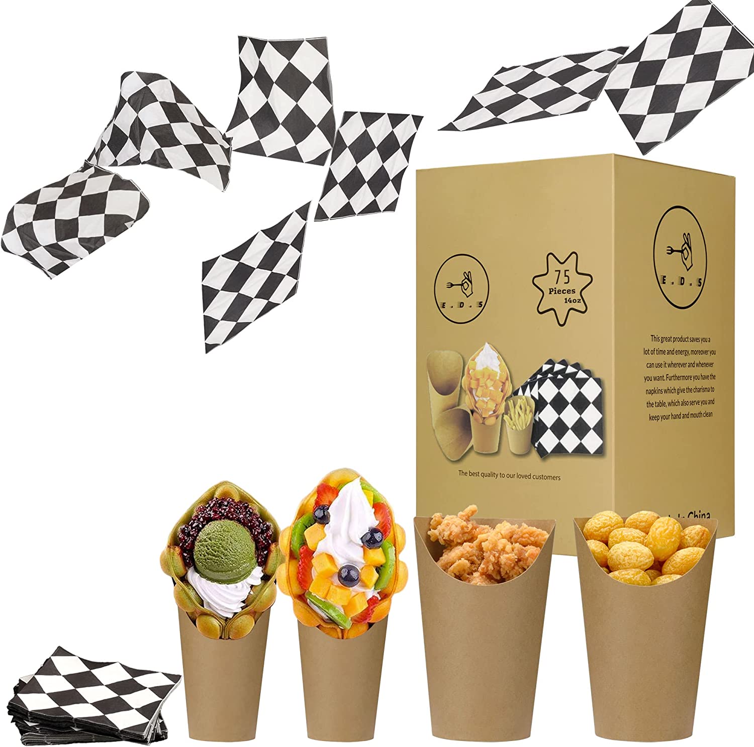 [25 Pack] Popcorn Buckets Disposable - 130 Oz Yellow and Red Paper ...