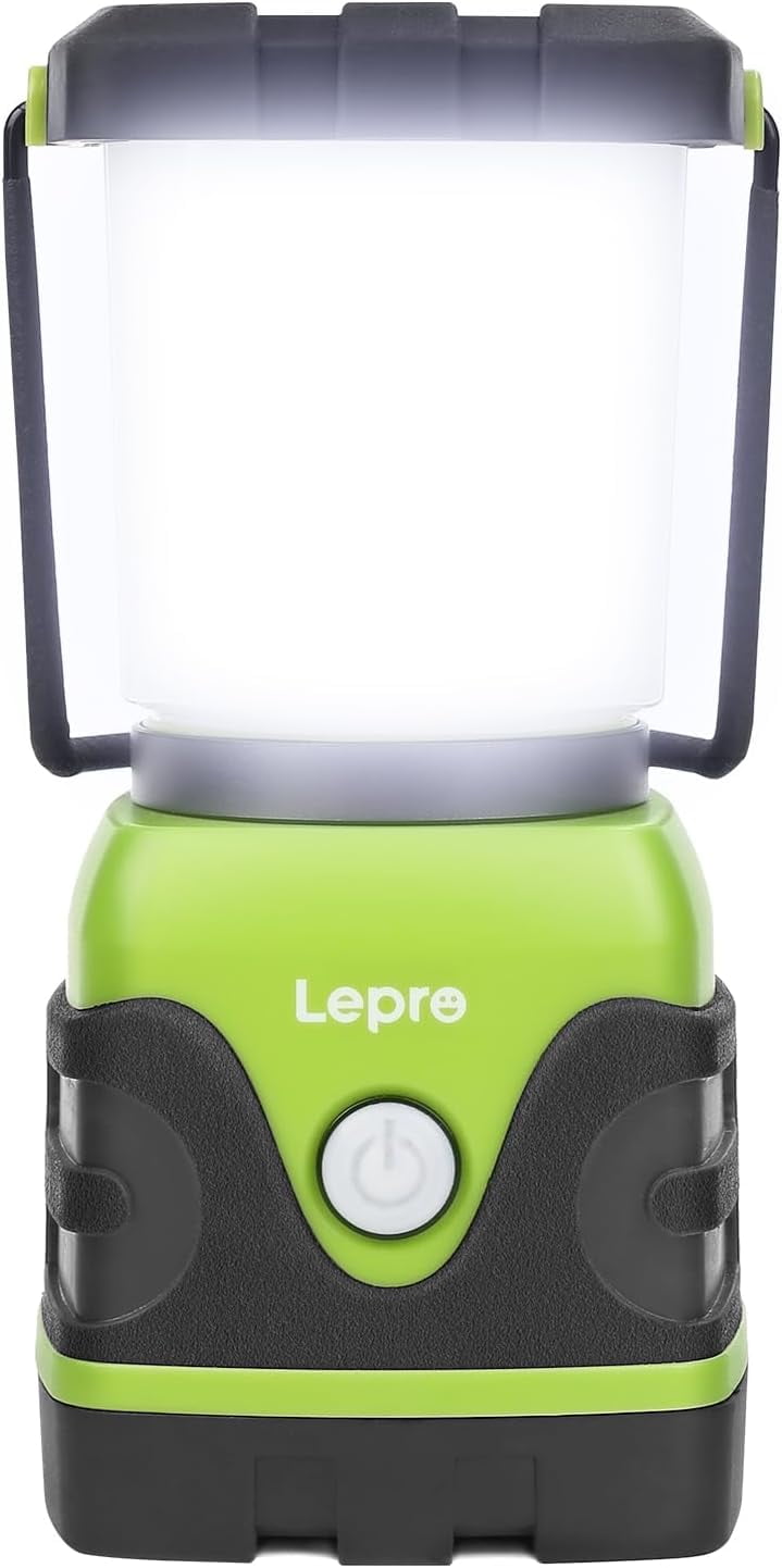 LE 1000LM Battery Powered LED Camping Lantern, Waterproof Tent Light with 4 Light Modes, Camping ...