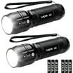 Lepro 2-Pack High Lumen LED Flashlights, Zoomable, Waterproof, 5 Modes ...