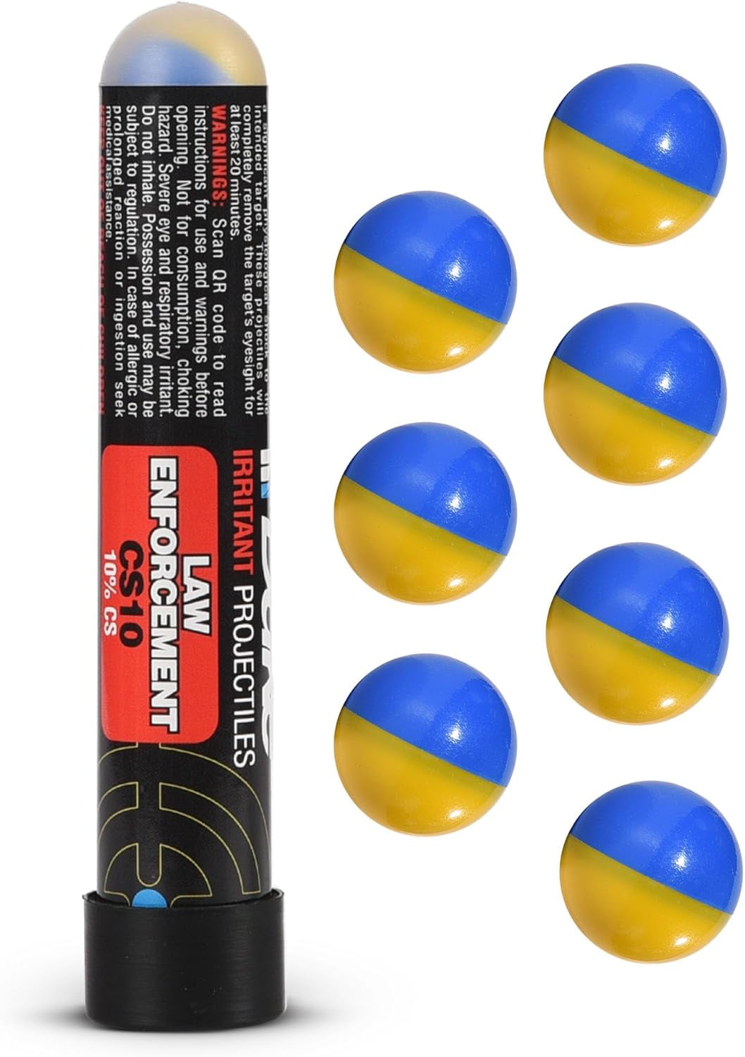 LE CS10 Irritant Projectiles-Non Lethal Gun, 68 Caliber Pepper Balls ...