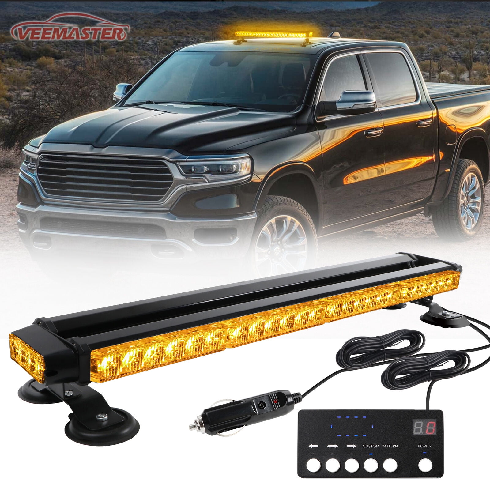 LE-JX 54LED Emergency Traffic Advisor Double Side Flashing Warning ...