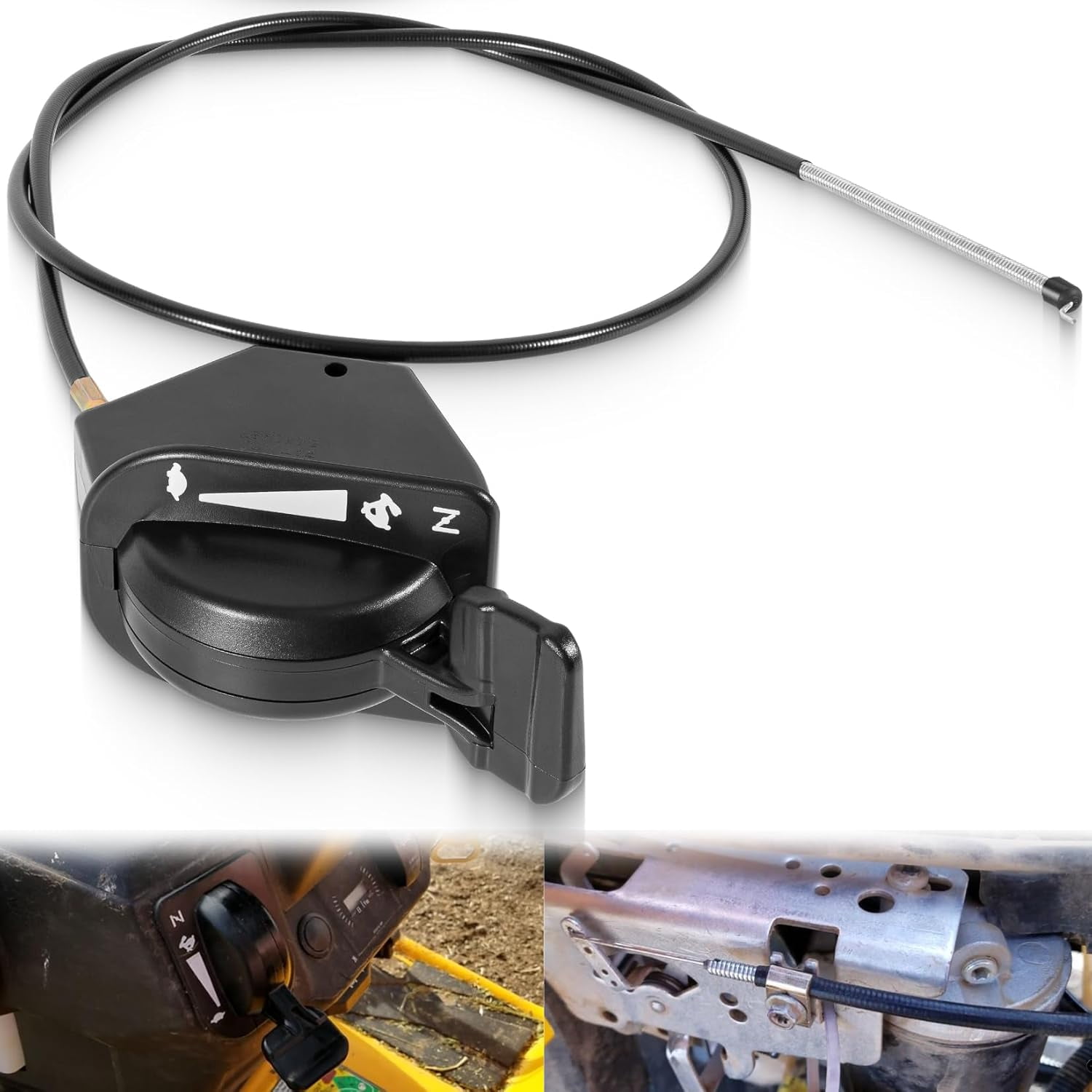 LE-JX Upgraded 746P06431 Throttle/Choke Cable, Compatible with Cub ...
