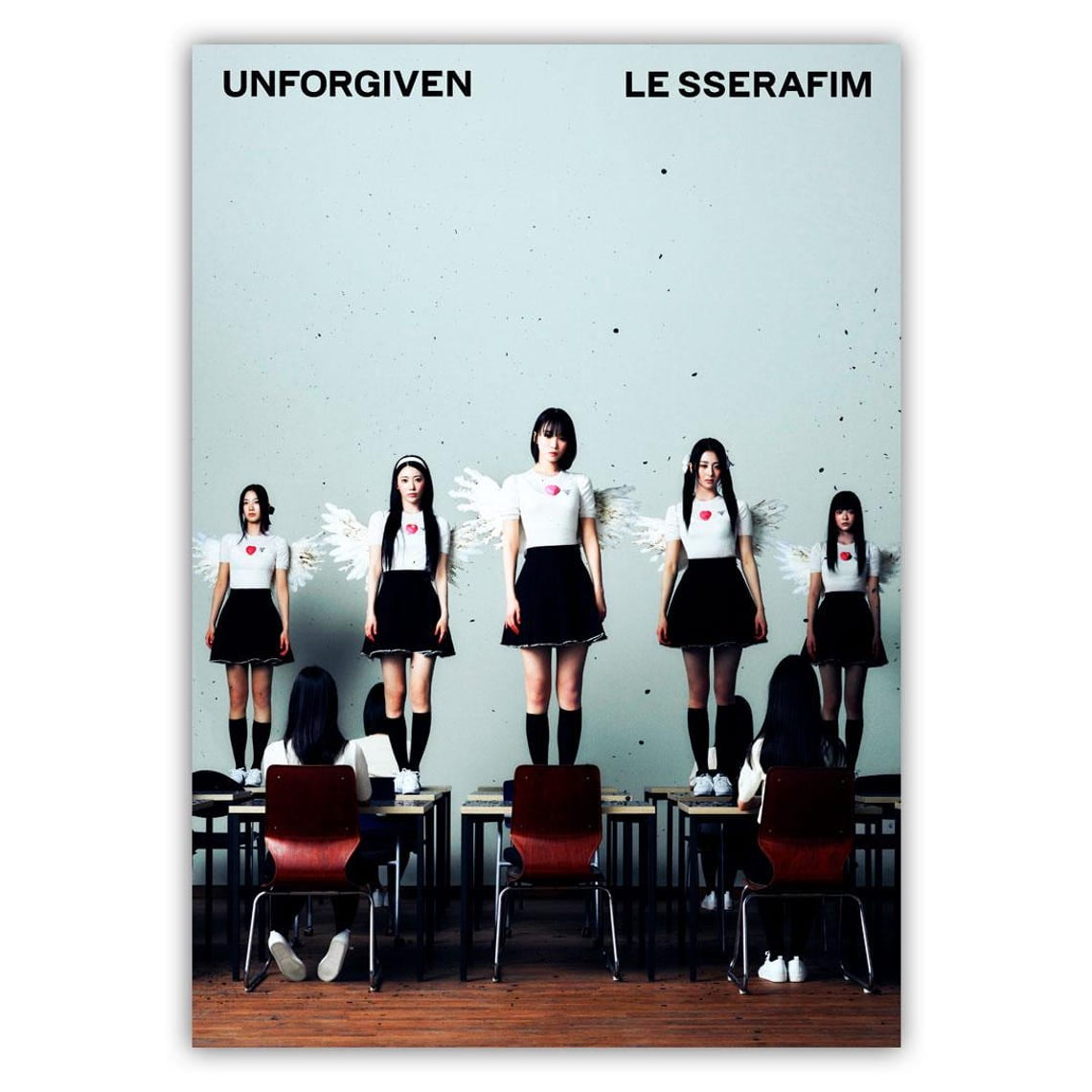 LE SSERAFIM Unforgiven KPOP Poster - Walmart.com