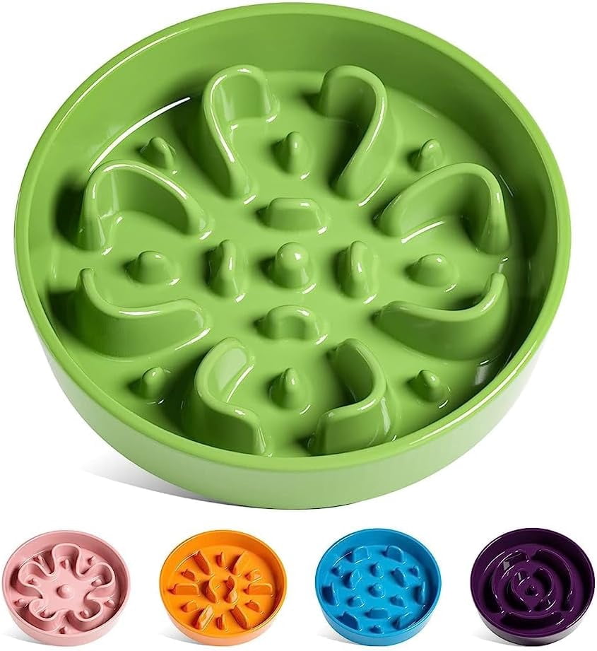 LE TAUCI Slow Feeder Dog Bowls Ceramic, 1.5 Cups Dog Food Bowl, Puppy ...