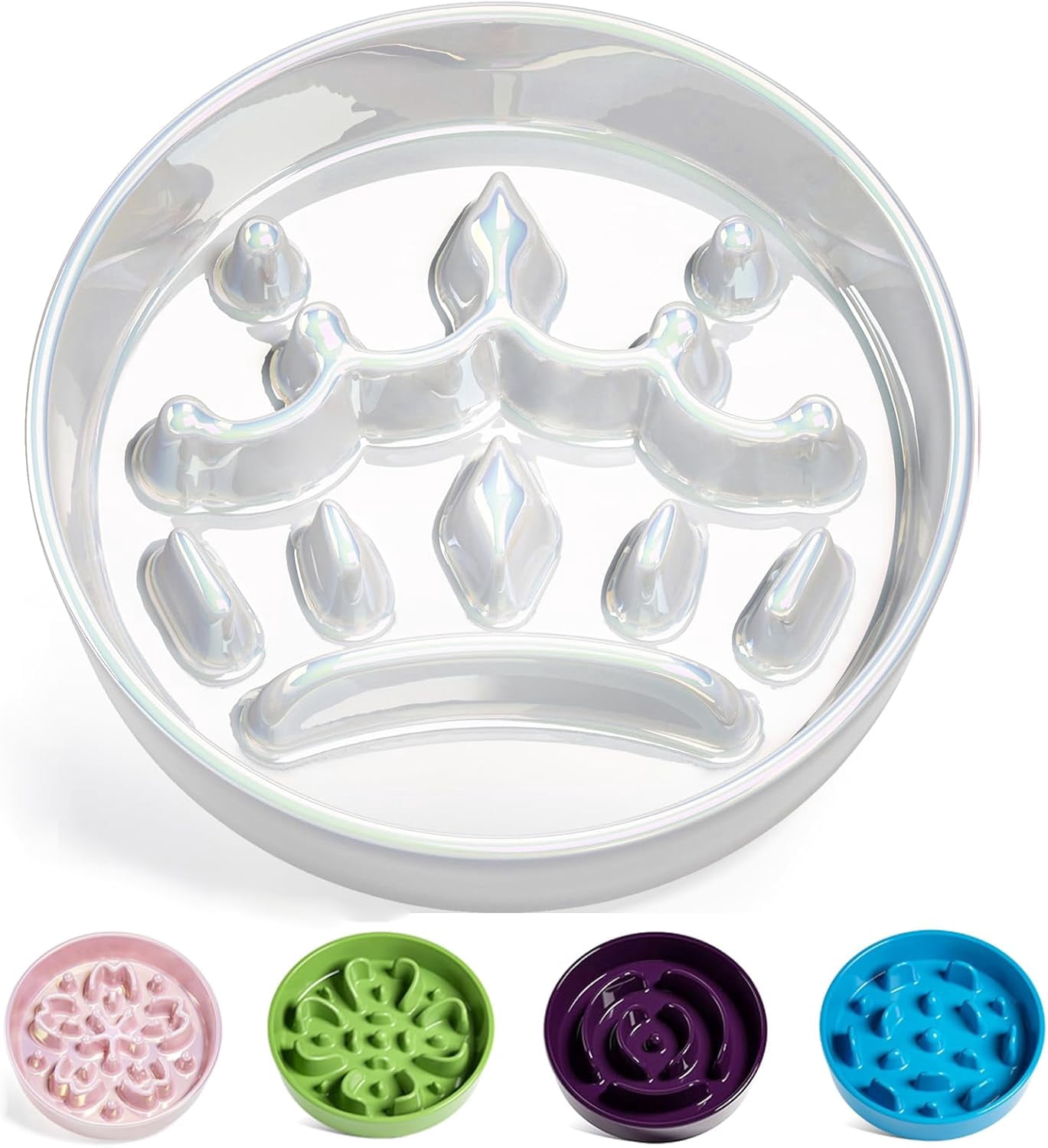 LE TAUCI Slow Feeder Dog Bowls Ceramic, 1.5 Cups Dog Food Bowl, Puppy ...