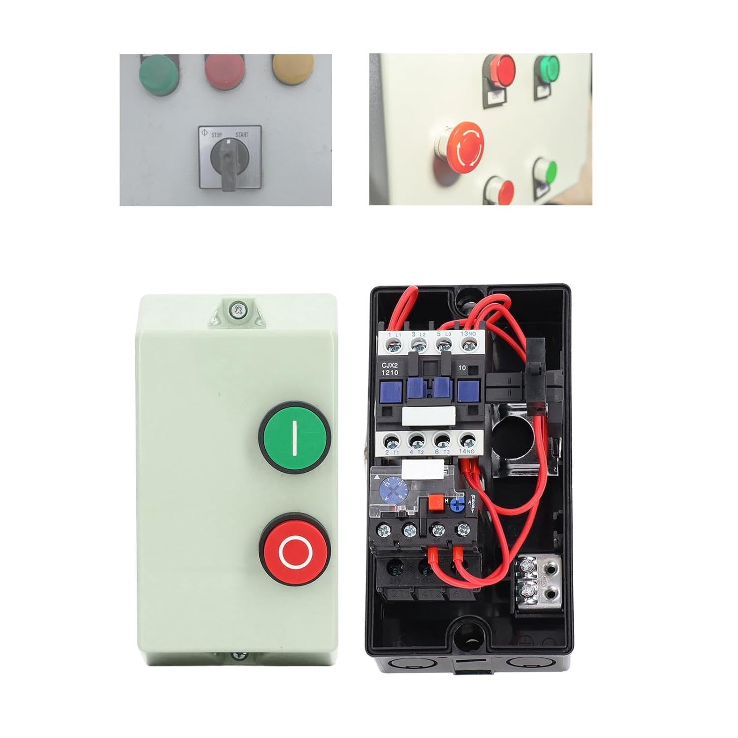 LE1D12 Single Phase Magnetic Switch Box, Single Phase 220V 230V 3 Phase ...