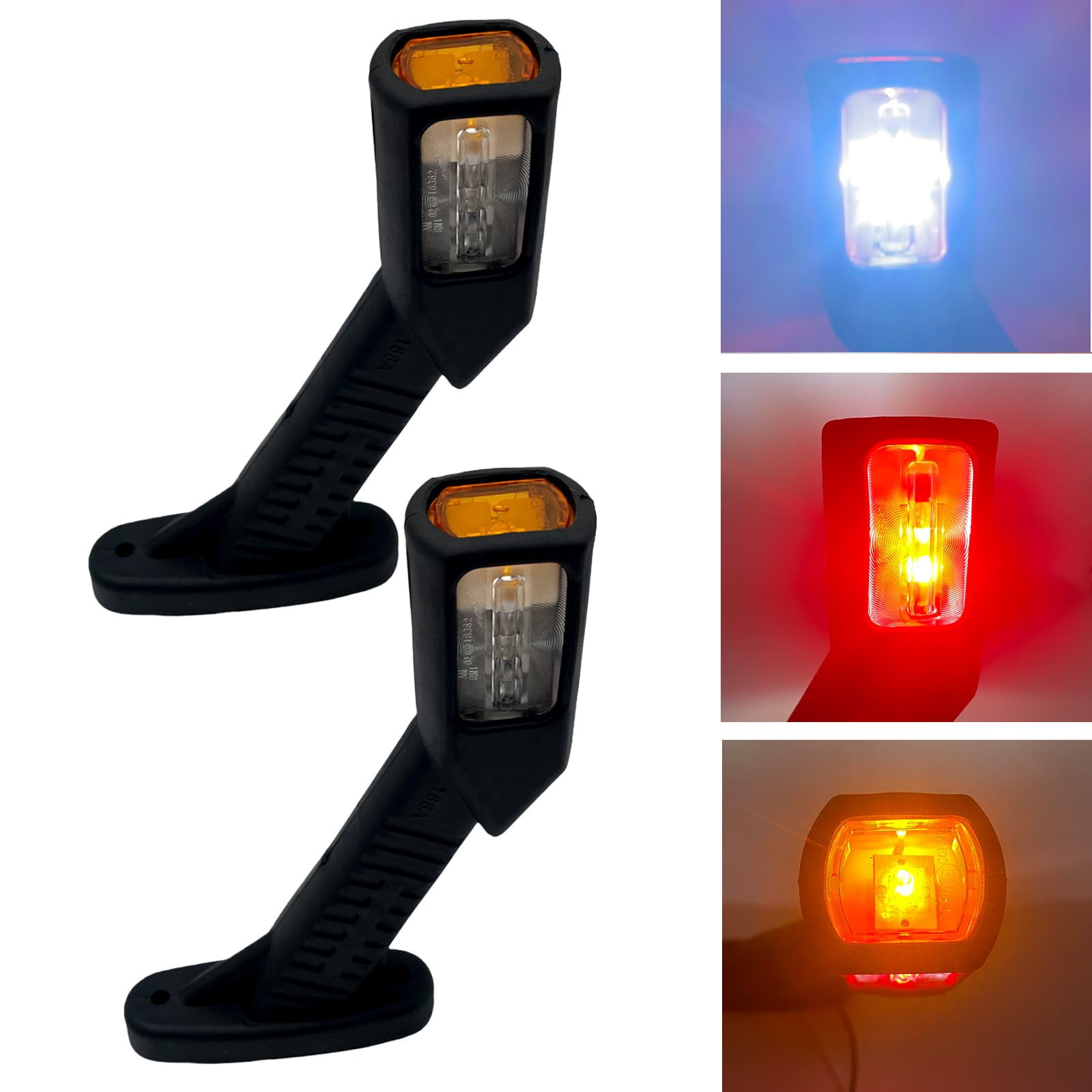 LEACHOI 2 Pcs Left+Right IFF17 Led Trailer Side Marker Running ...