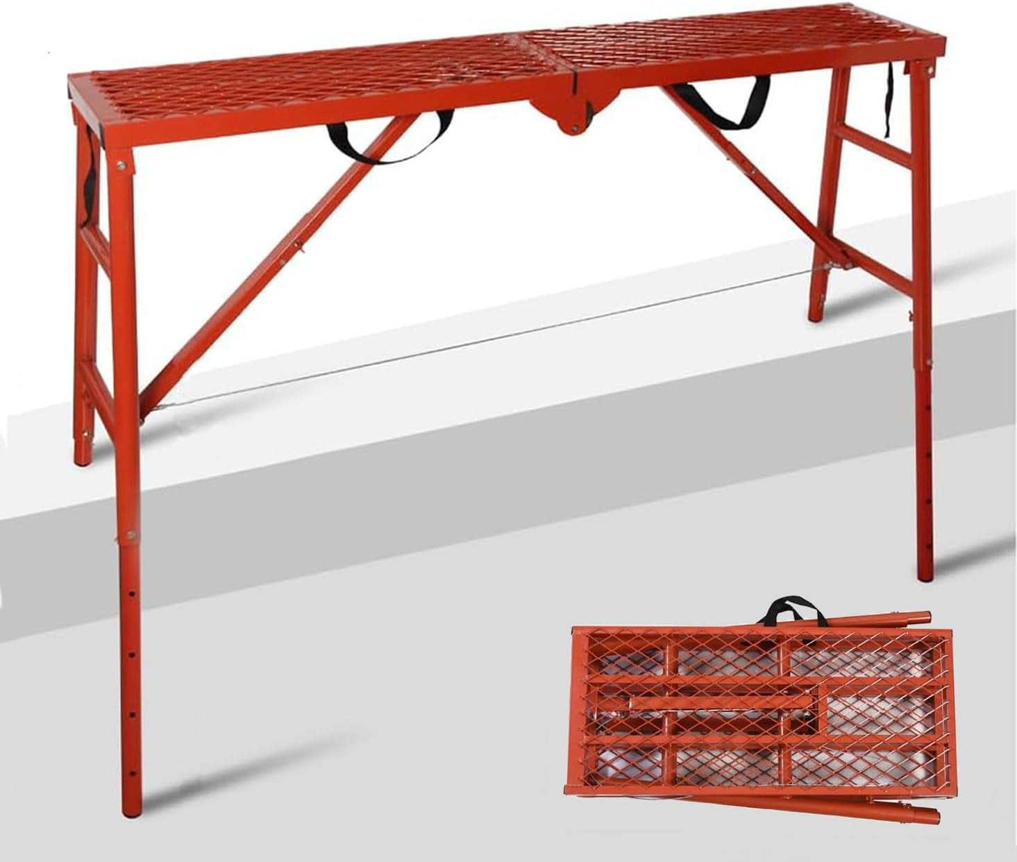 LEADALLWAY Scaffolding Platform 58''(L) x11''(W) x30''(H) Folding ...