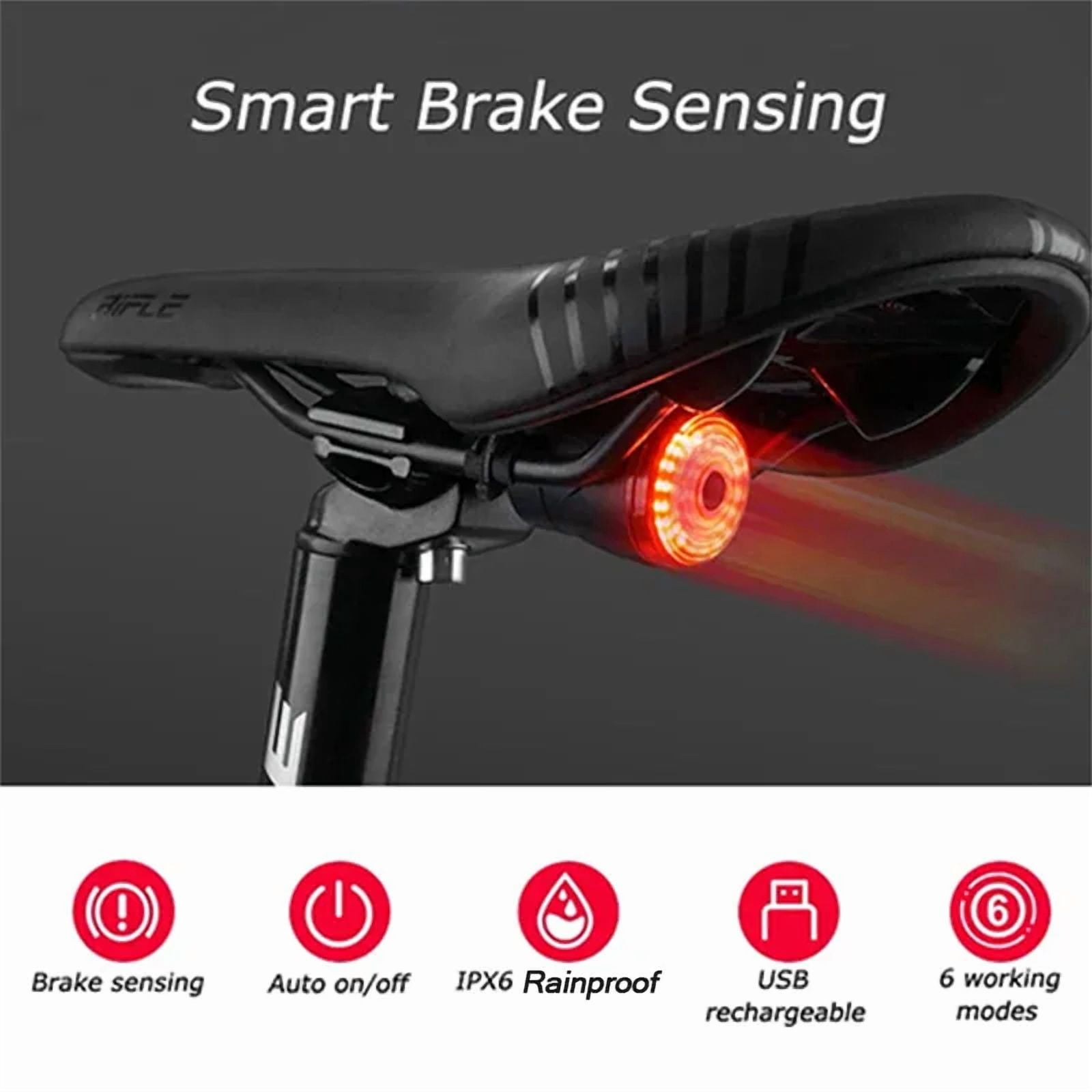 LEADBIKE Smart Brake Sensing Bike Rear Lights Bicycle Light Rainproof ...