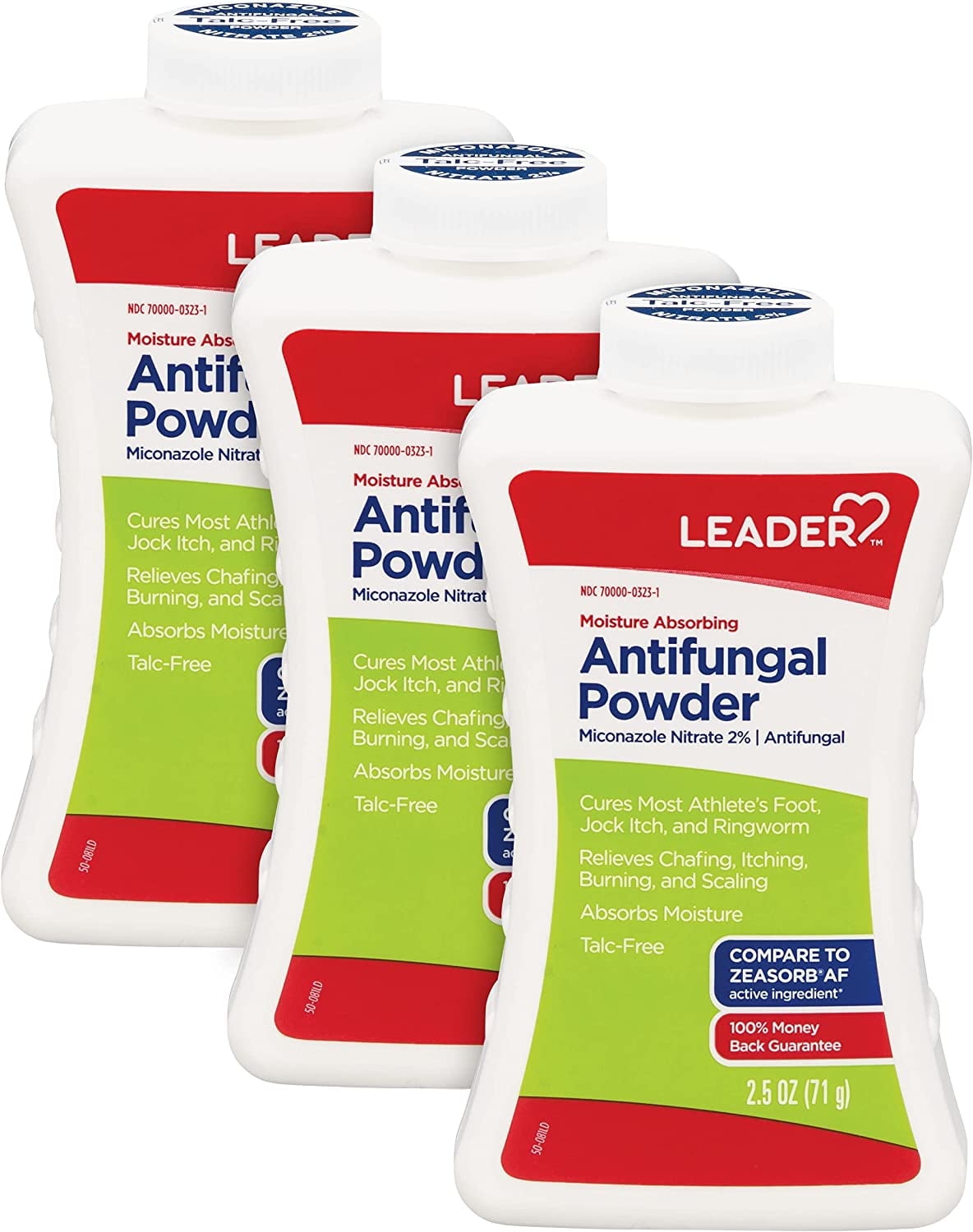 Leader Miconazole Antifungal Powder for Athlete's Foot & Jock Infection ...