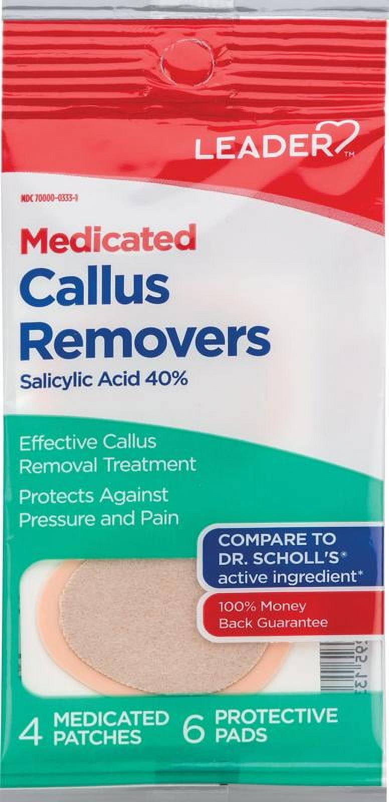 LEADER Medicated Callus Remover with Salicylic Acid, Calluses & Toe ...