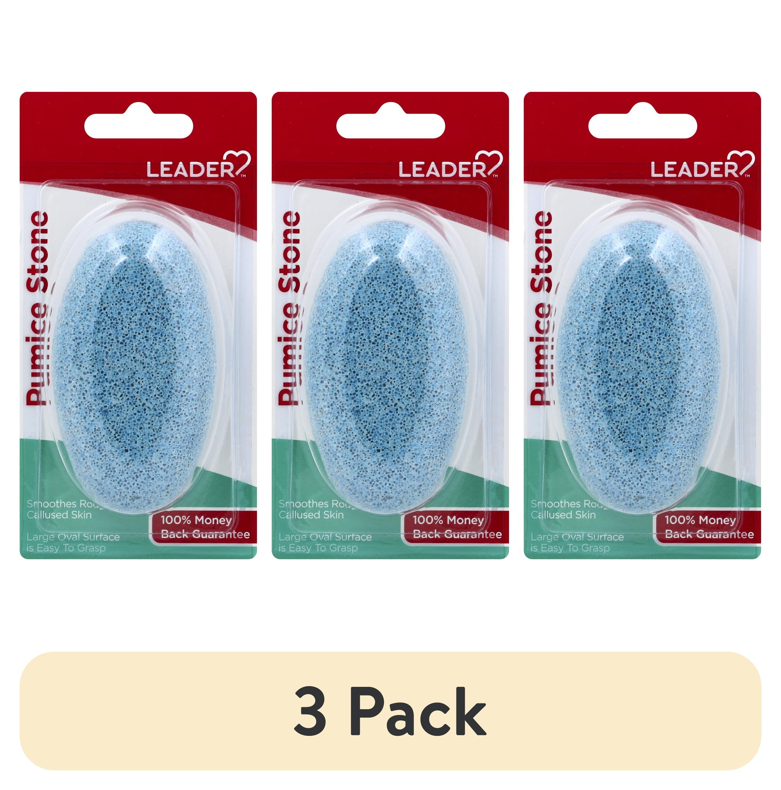 (3 pack) LEADER Pumice Stone for Feet, Hands, and Elbows - Natural ...