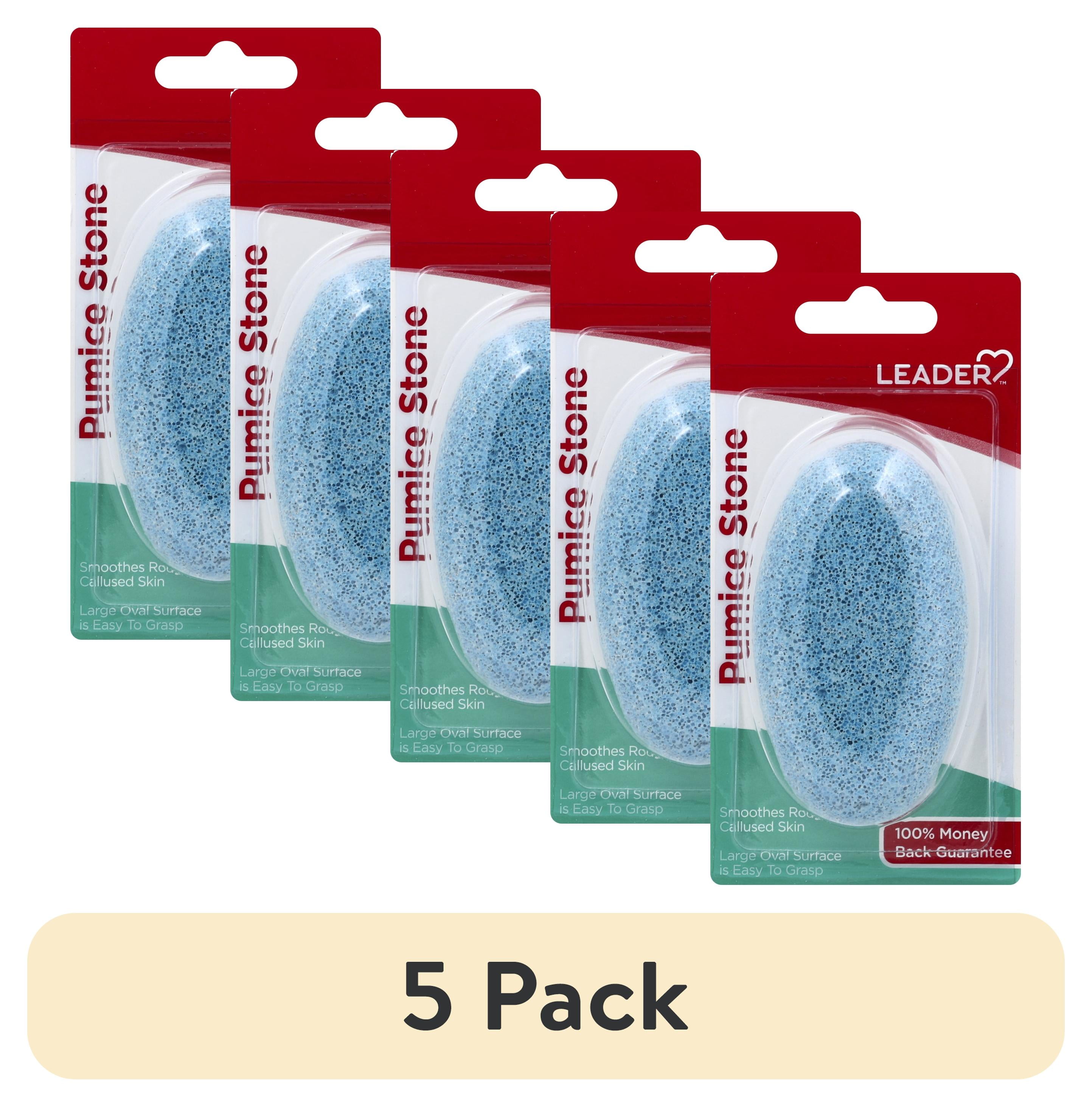 (5 pack) LEADER Pumice Stone for Feet, Hands, and Elbows - Natural ...