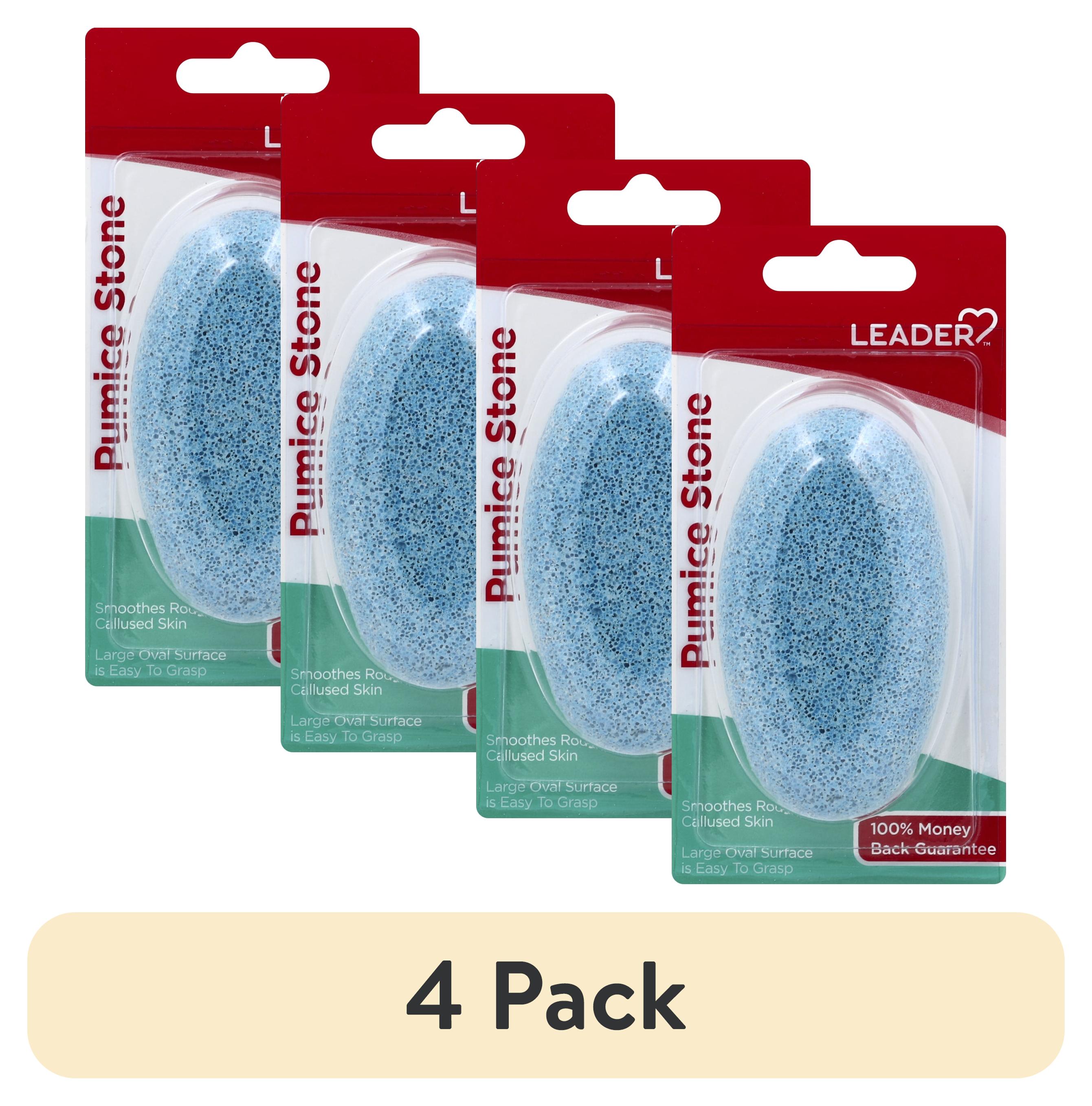 (4 pack) LEADER Pumice Stone for Feet, Hands, and Elbows - Natural ...