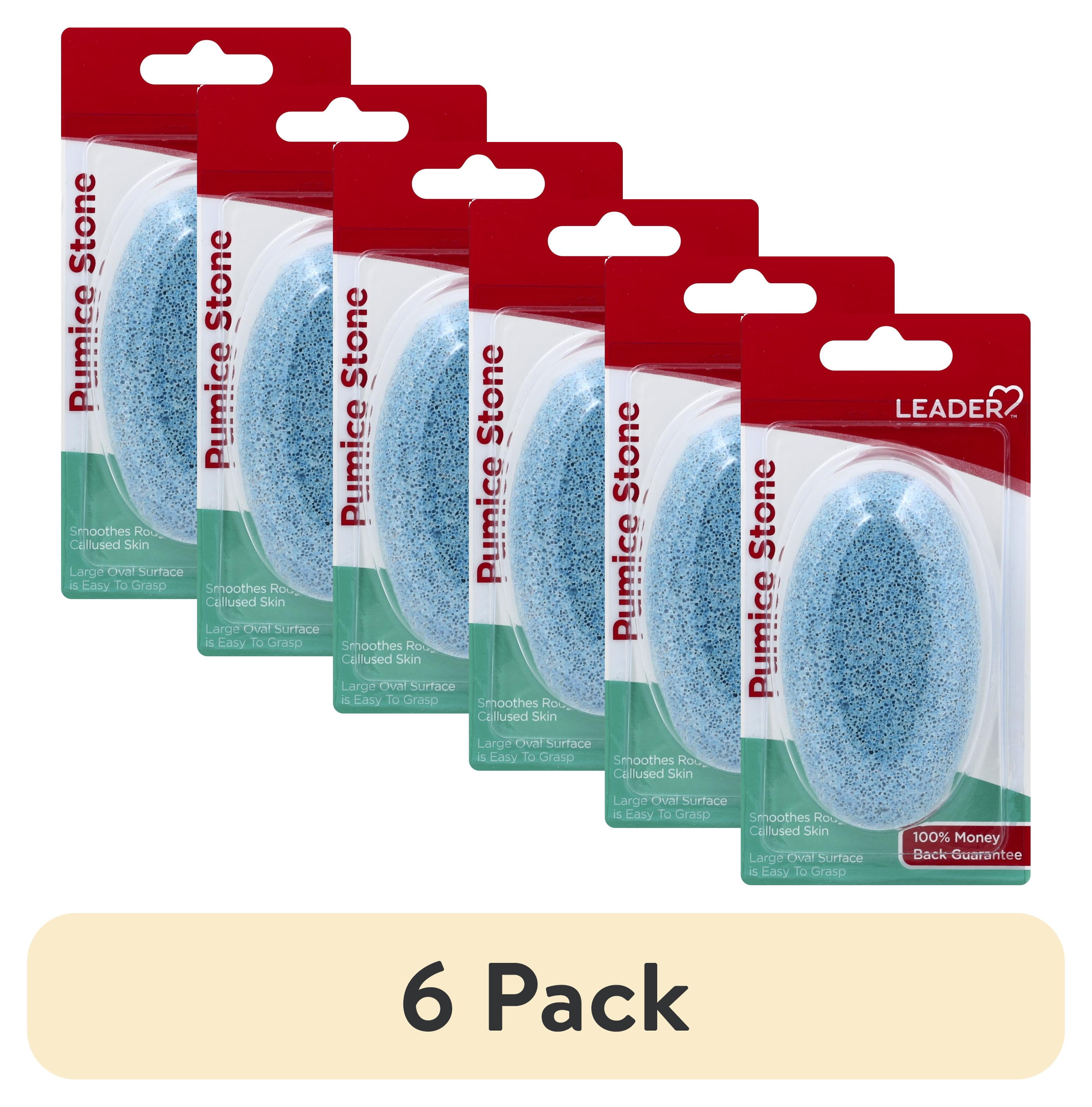 (6 pack) LEADER Pumice Stone for Feet, Hands, and Elbows - Natural ...