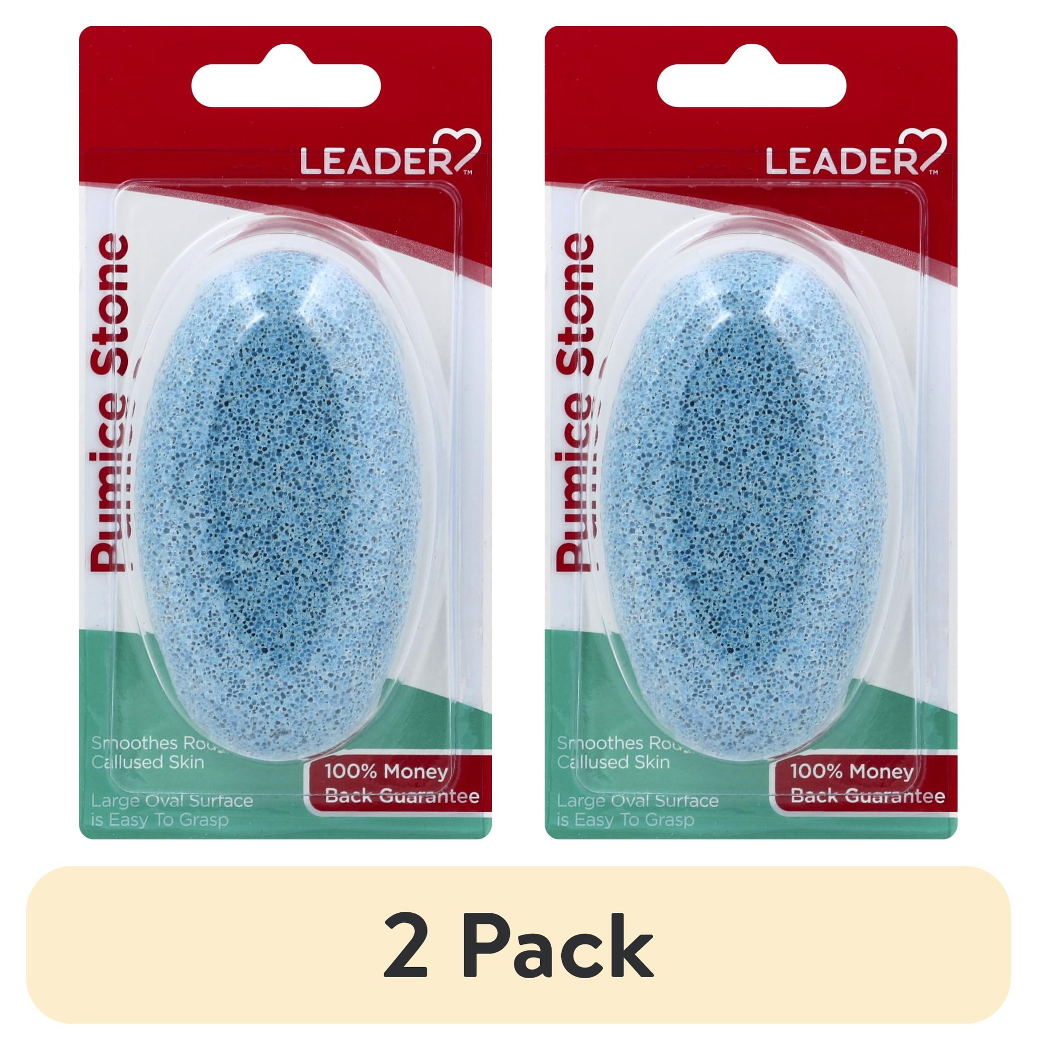 (2 pack) LEADER Pumice Stone for Feet, Hands, and Elbows - Natural ...