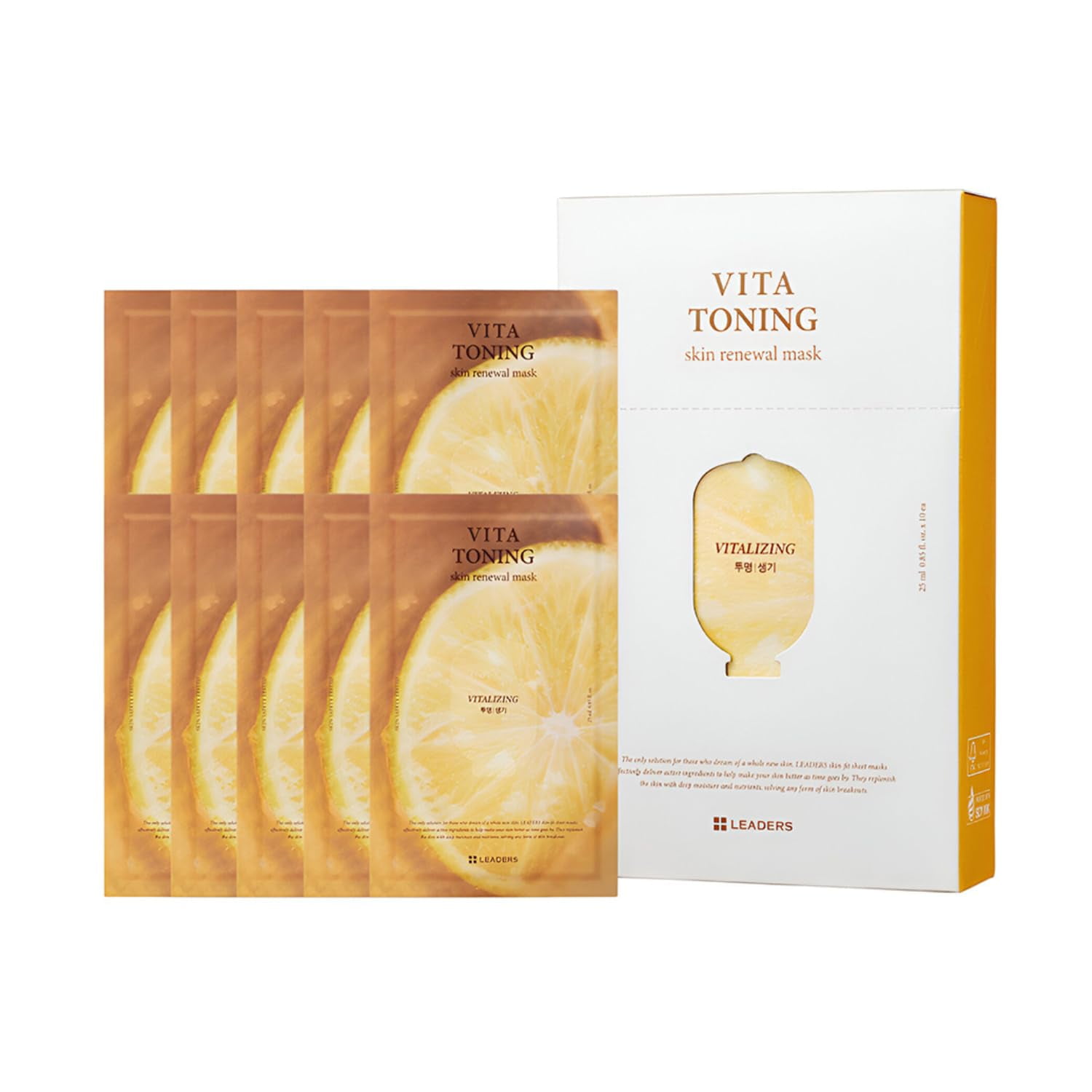 LEADERS Vita Toning Skin Renewal Mask – Nourishing & Revitalizing Sheet ...