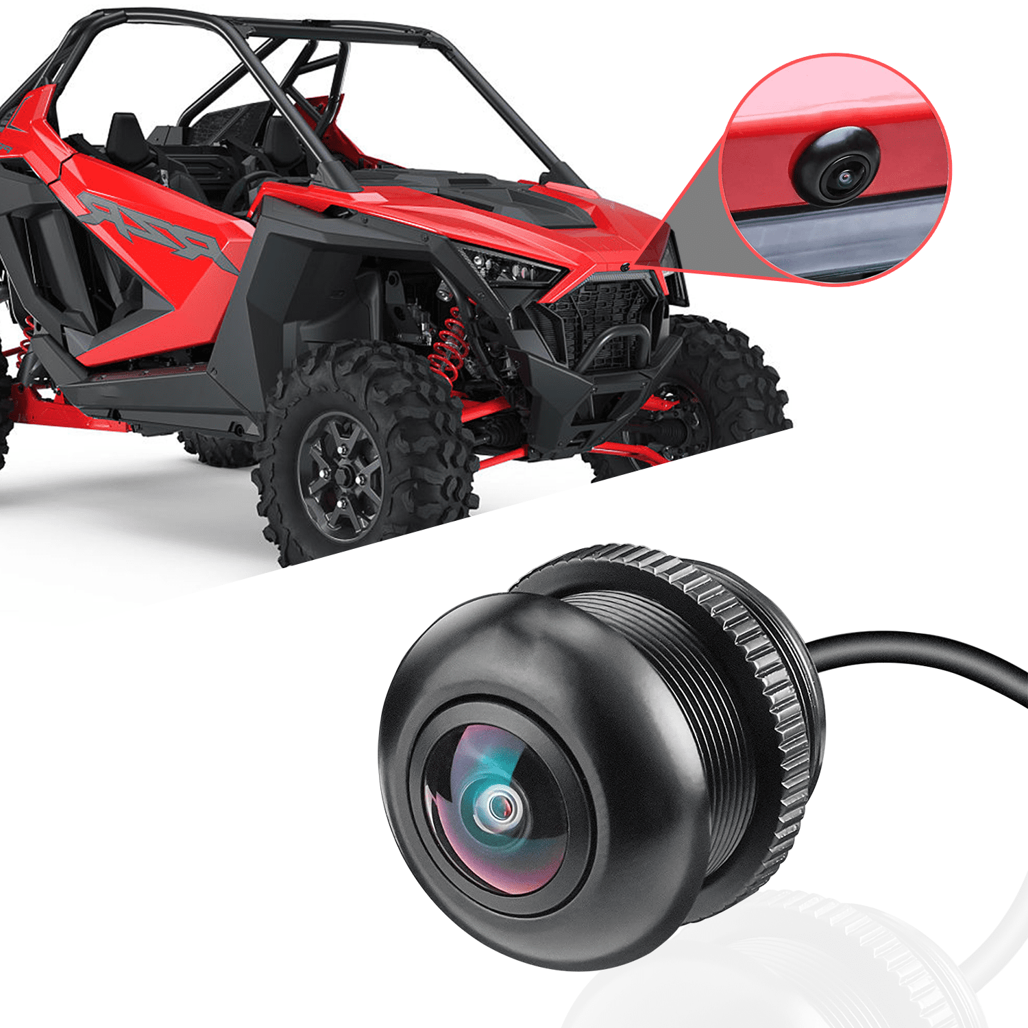 RZR Front Camera Kit, 720P HD 170 Degree Wild Angle Lens, Plug and Play ...