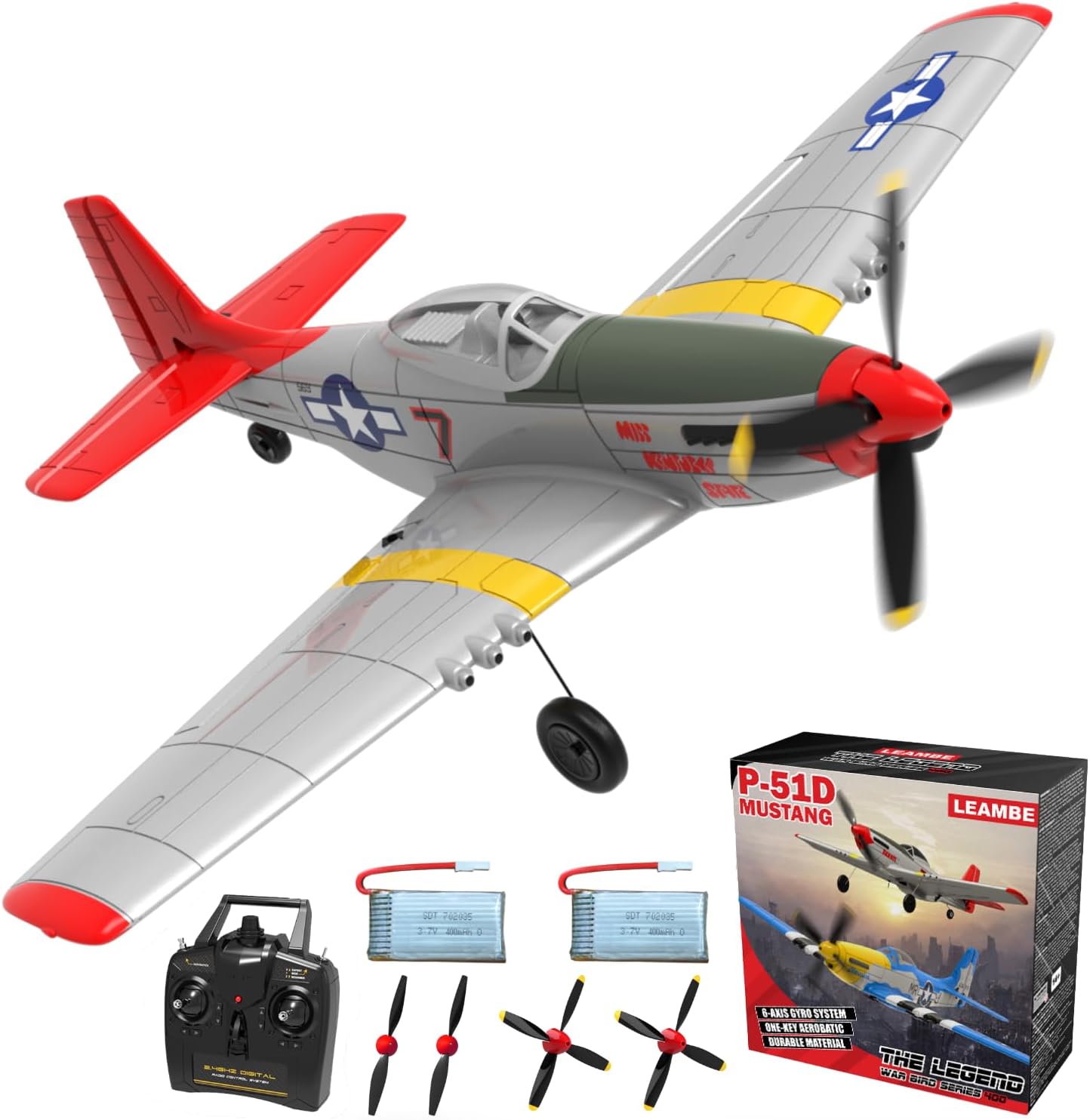 LEAMBE Remote Control Aircraft Plane, RC Plane with 3 Modes for Easy U ...