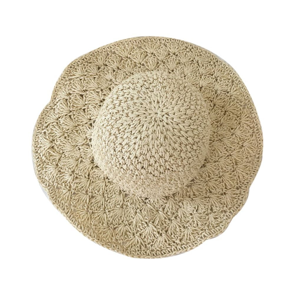 LEAQU Sun Hats for Women, Wide Brim Sunscreen Hat Cap Beach Sunhat ...