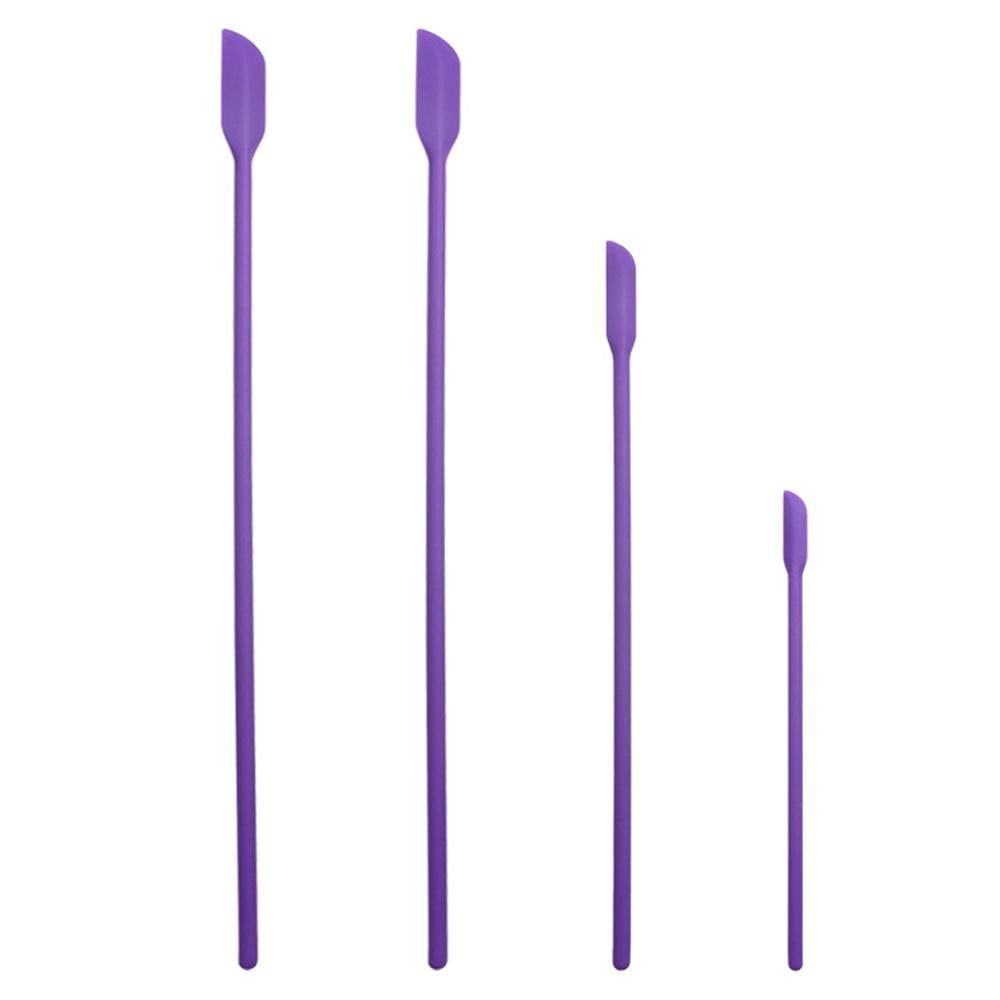 LEARNEV 4 Pcs Mini Silicone Spatulas, Spatulas Makeup Scraper for ...
