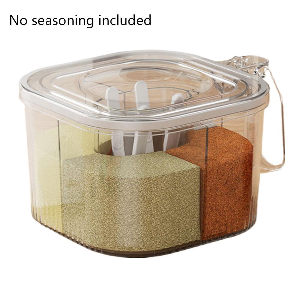 LEARNEV Multi-grid Kitchen Spice Jar Moisture-proof Sealing (including ...