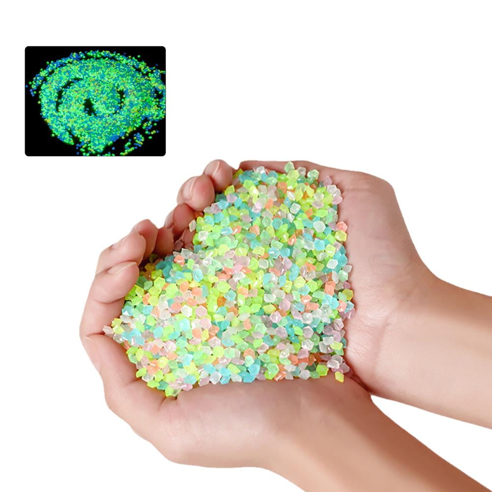 LEARNEVE Luminous Sand Stones Glow In The Dark Sand For Aquarium Tank ...