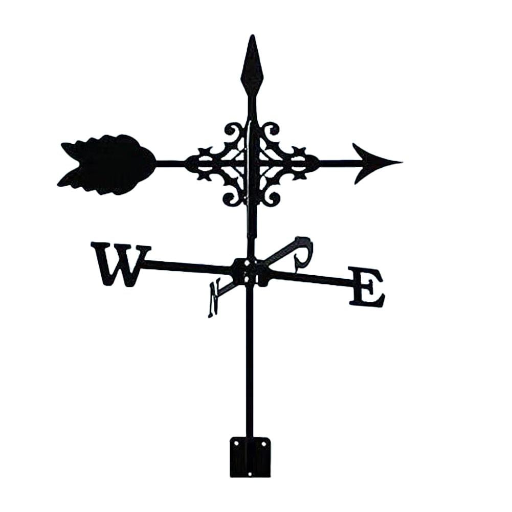 LEARNEVE Metal Weather Vane, Wind Direction Indicator Outdoor Weather ...