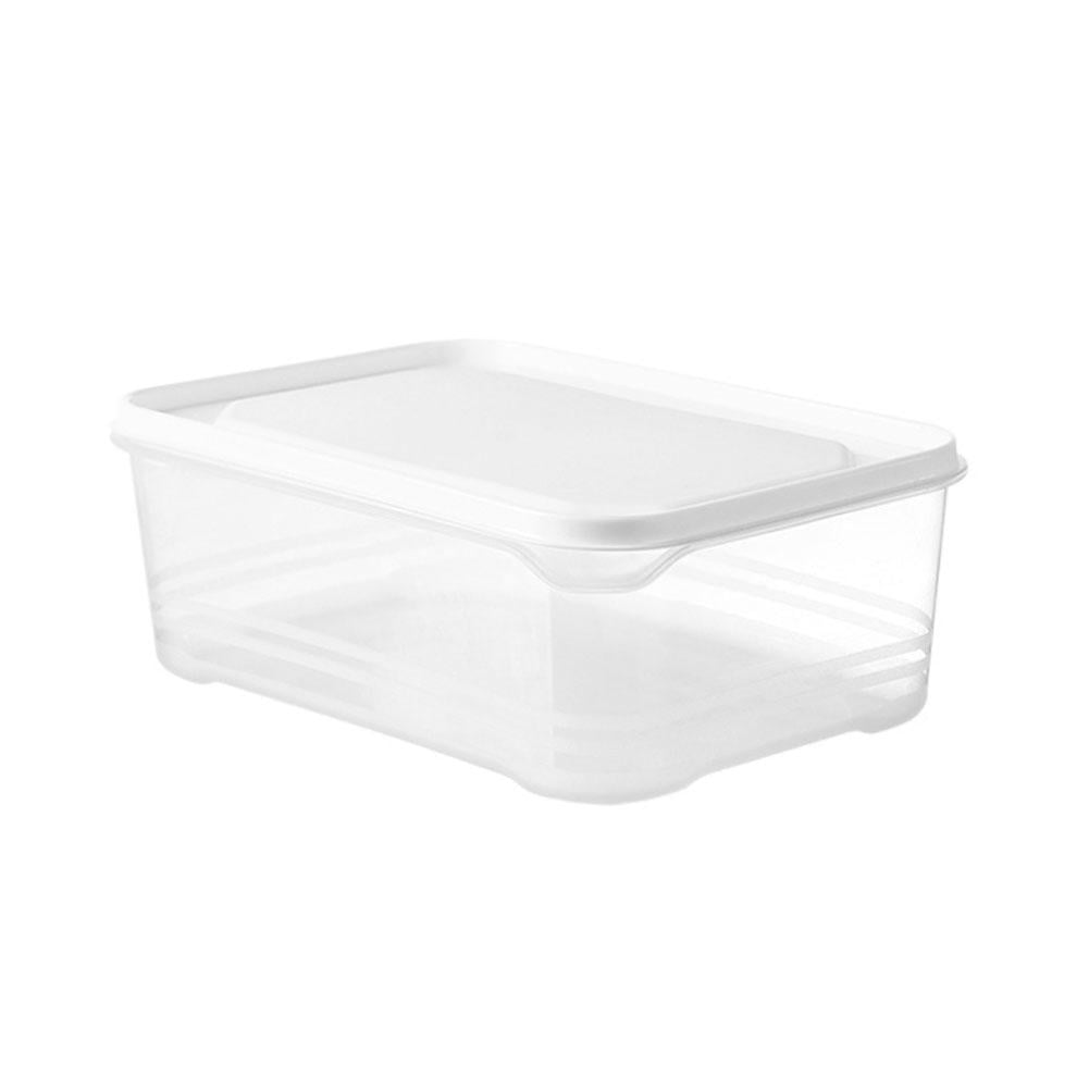LEARNEVER Fridge Box Holder Kitchen Clear Organiser Cupboard Lid W ...