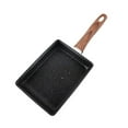 LEARNEVER Frying Pan Japanese Tamago-yaki Square Non-Stick Pan Thick ...