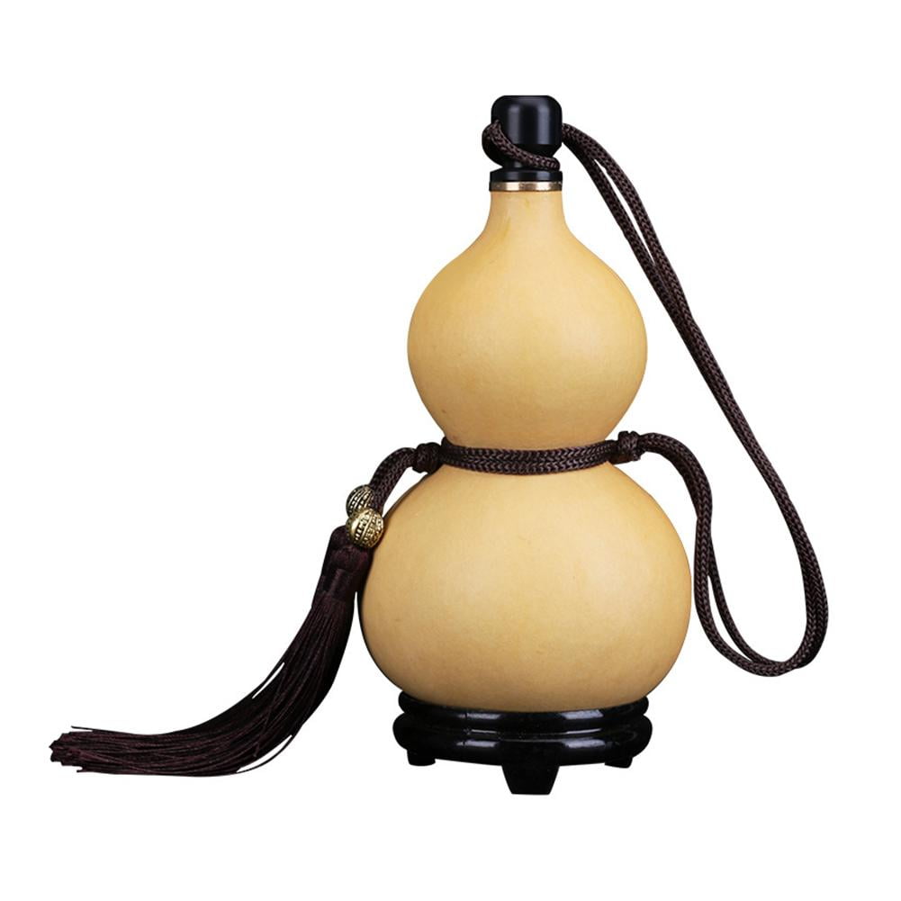 LEARNEVER Gourd Water Bottle Natural Gourd Open Wine Gourd Carving ...