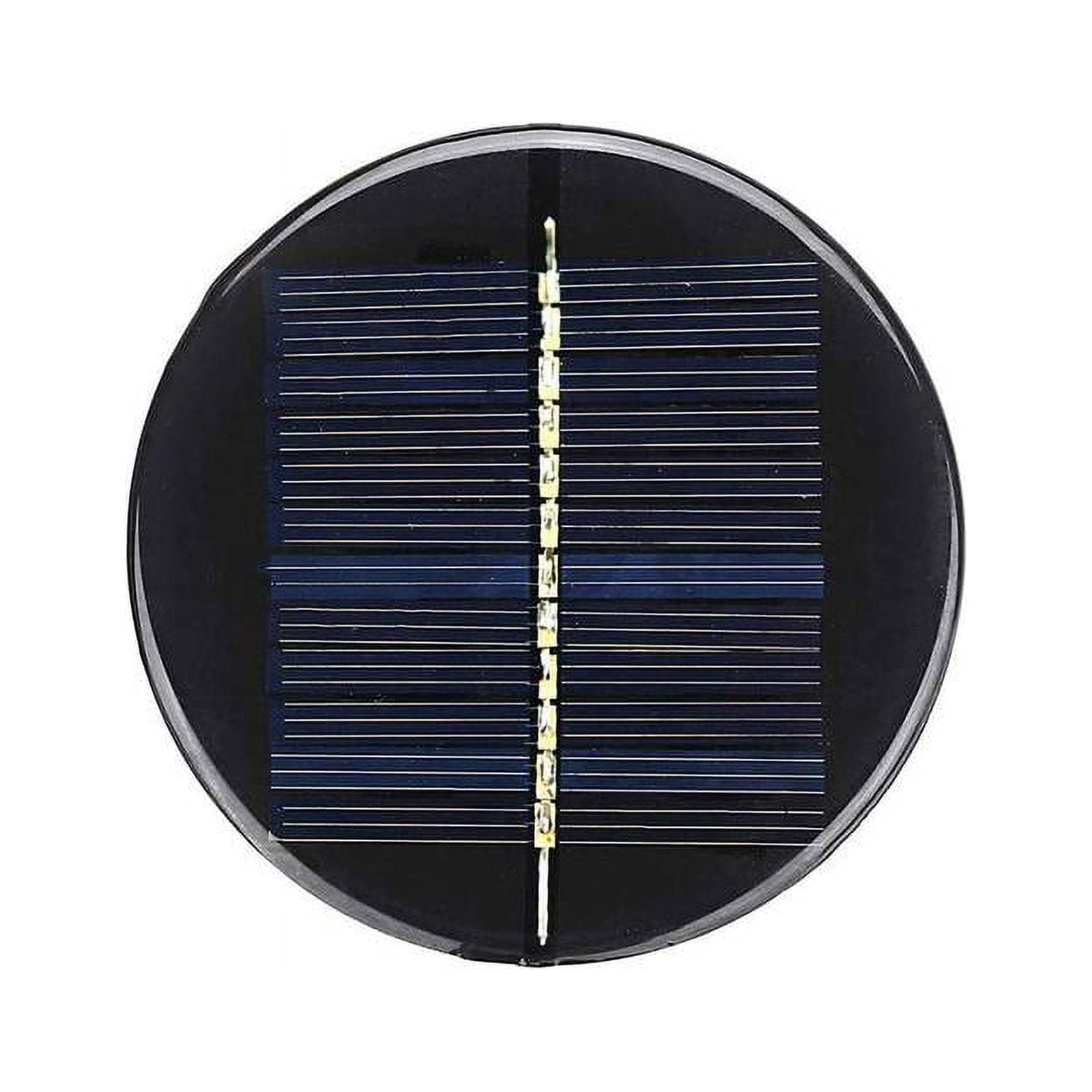 LEARNEVER Mini Solar Panel Module 6V 2W 0.35A 80MM Round Poly I8 DIY ...