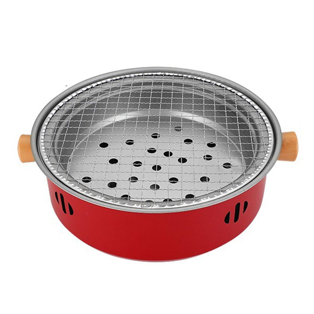 LEARNEVER Portable Barbecue Grill Charcoal Stove Stainless Steel Split ...