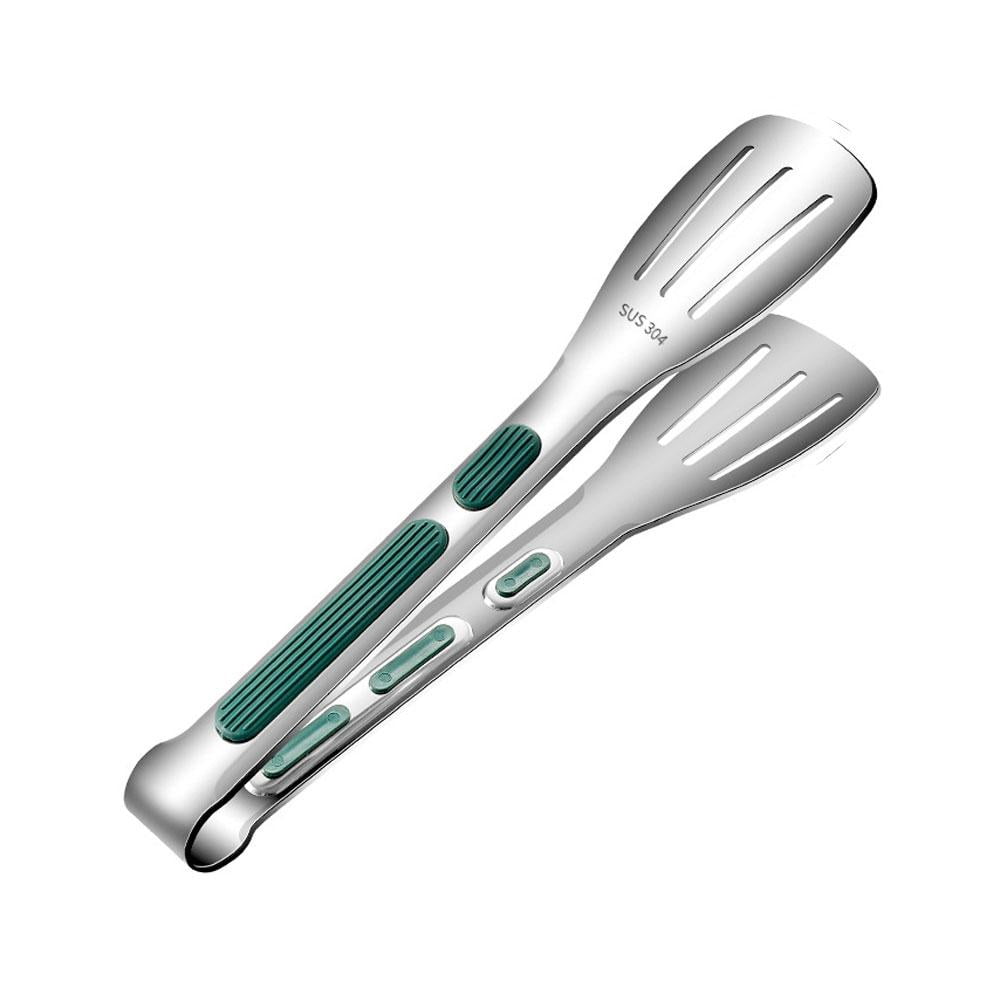 LEARNEVER Stainless Steel Food Tong BBQ Meat Salad Bread Clip Buffet ...