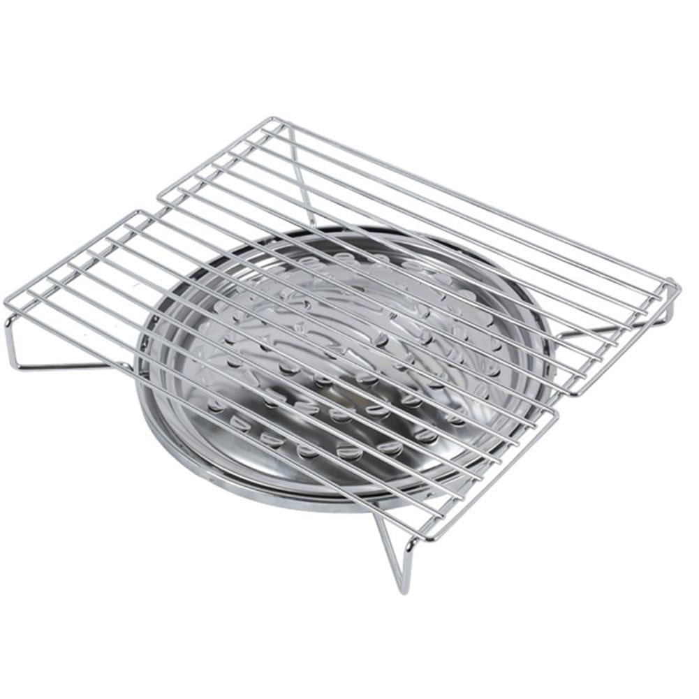 LEARNEVER Stainless Steel Grill Frying Plate Outdoor Camping Table ...
