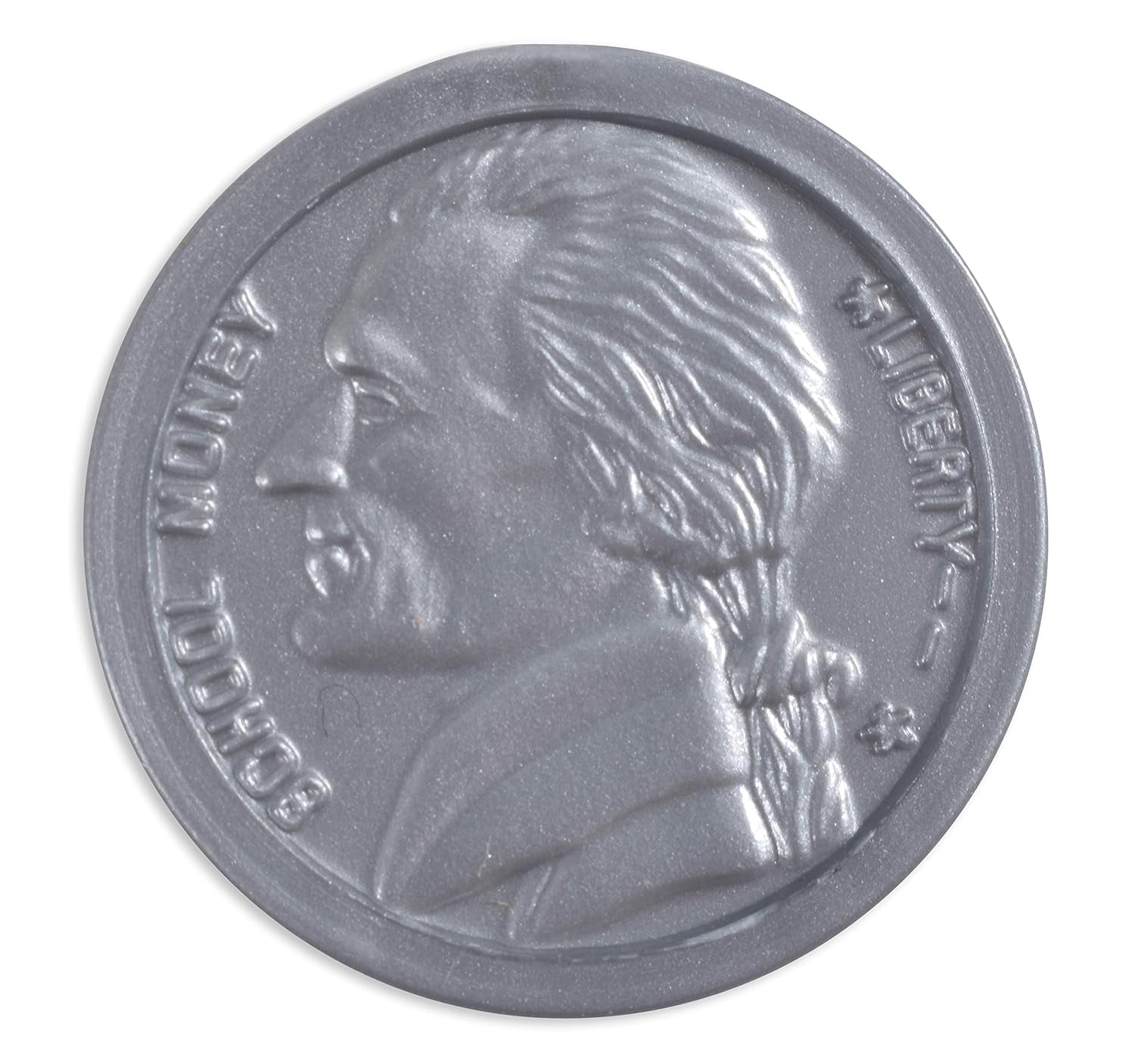 Learning Advantage Realistic Plastic Coins: 100 Play Nickels - Money ...